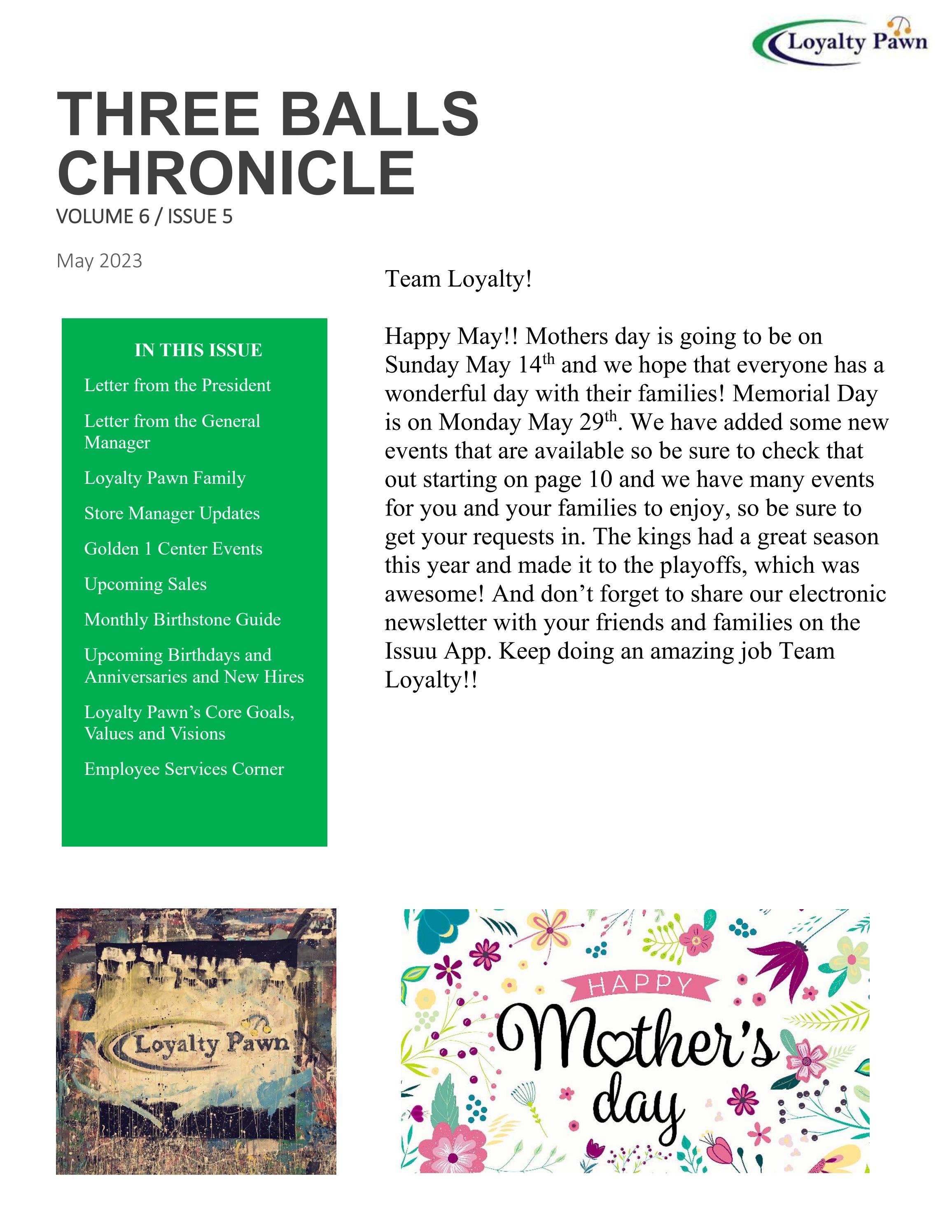 Loyalty Pawn's Three Balls Chronicle Volume 6 Issue 5 by Loyalty Pawn ...