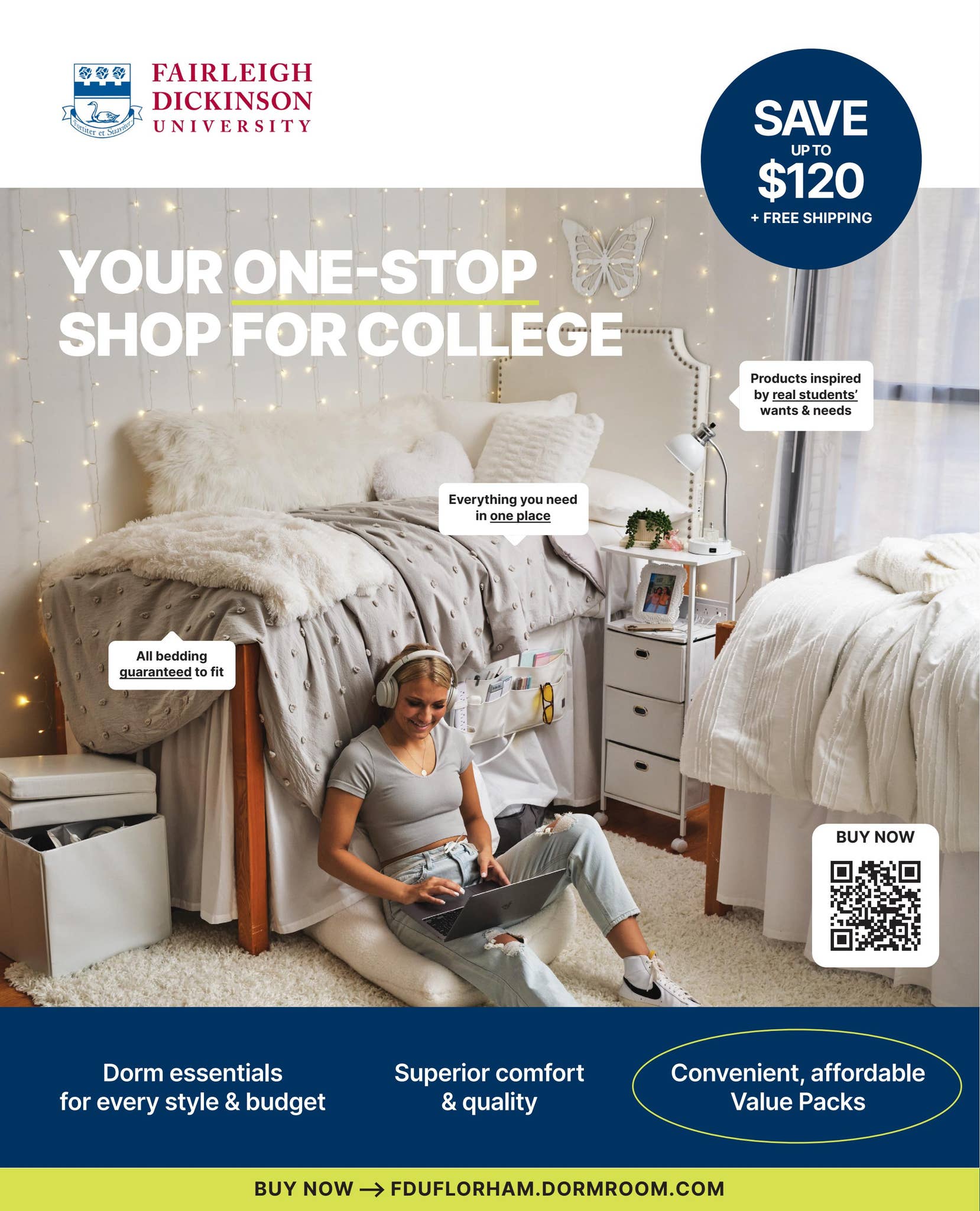 Fairleigh Dickinson University - Florham Campus Dorm Essentials by ...