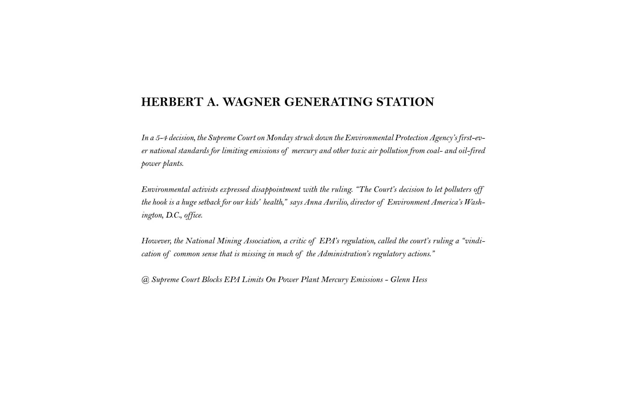 Herbert A. Wagner Generating Station Basic Info by Jiaqi Zheng - Issuu
