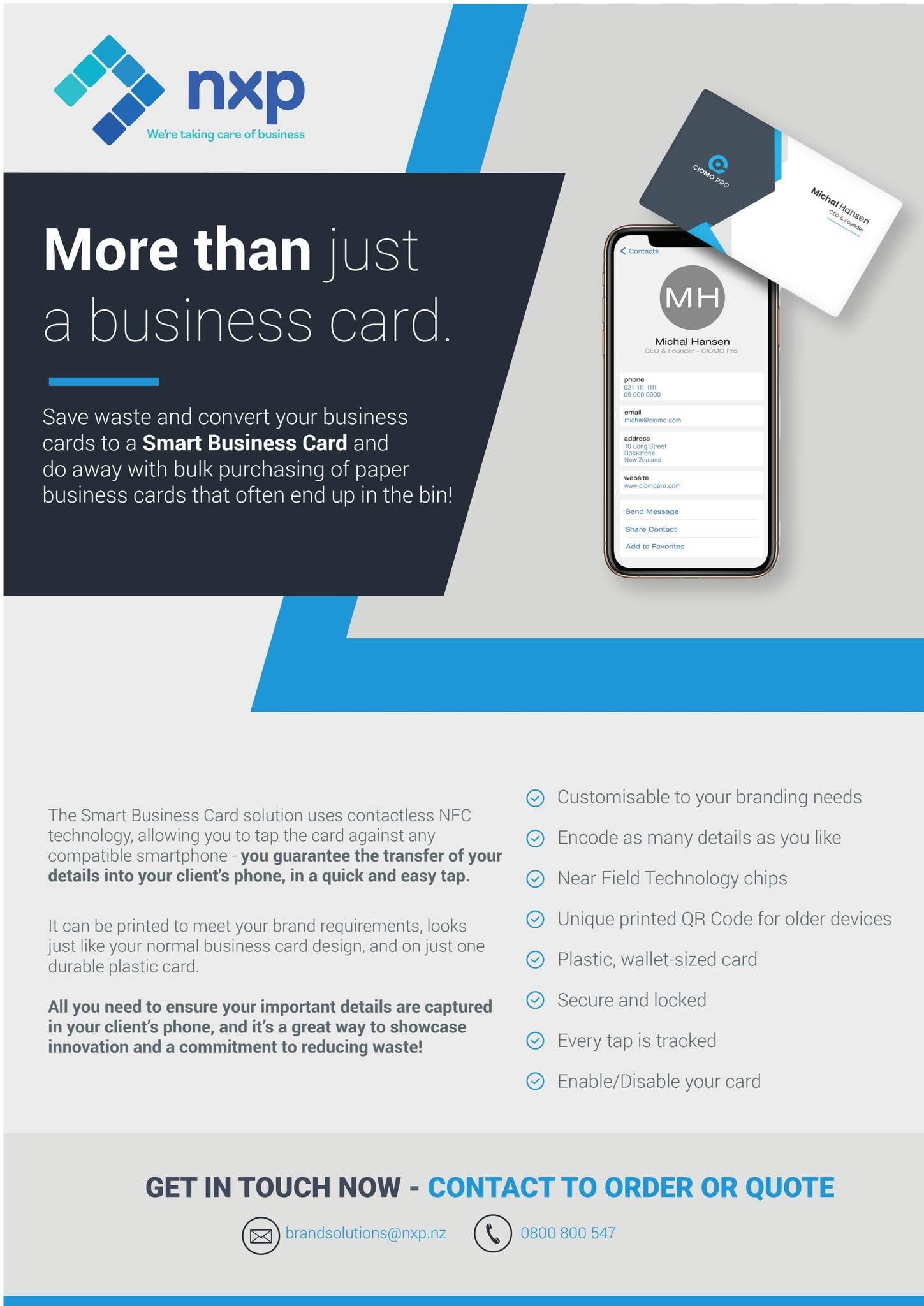 NXP Smart Business Cards 2023 by NXP Limited - Issuu