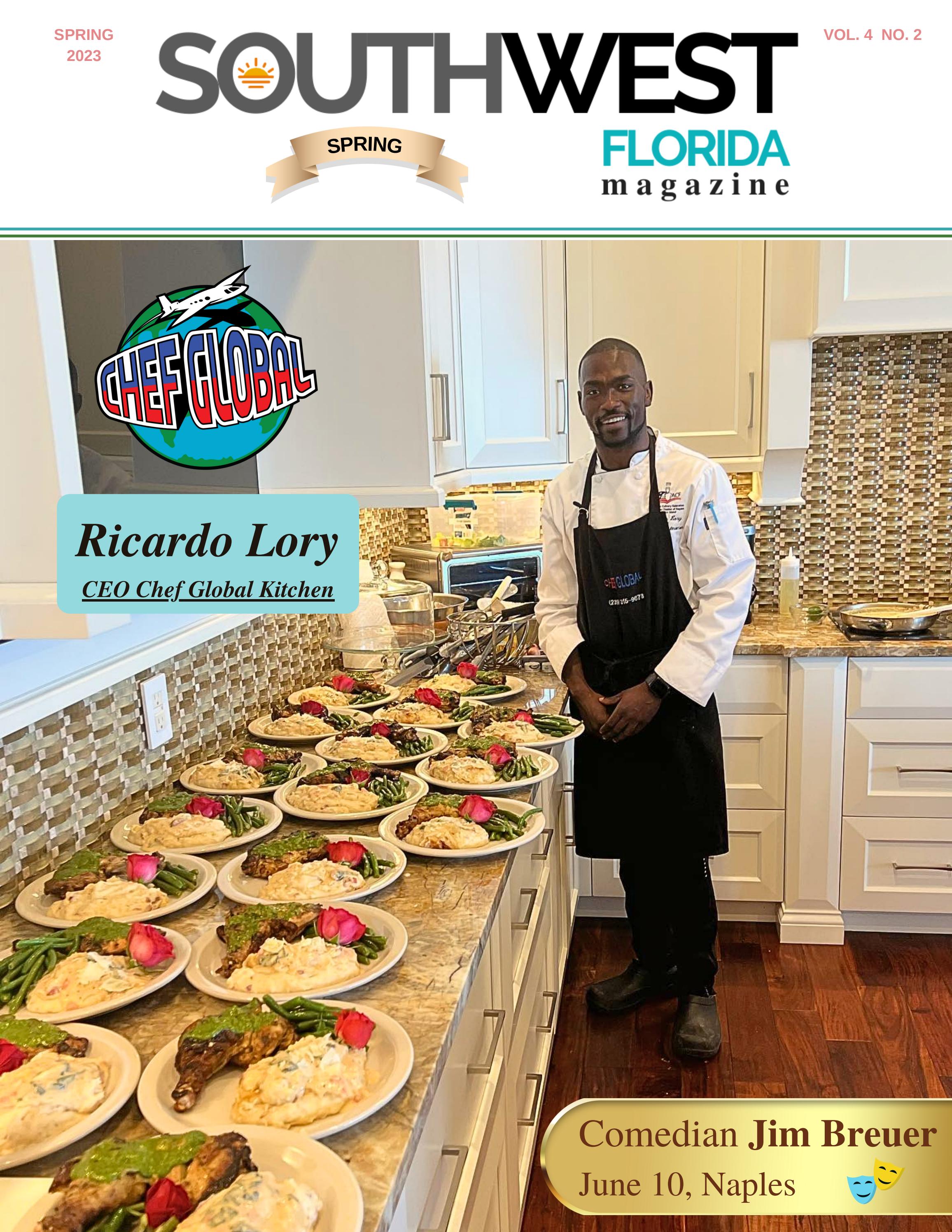 SOUTHWEST FLORIDA magazine | Chef Global - Ricardo Lory on the Cover by ...