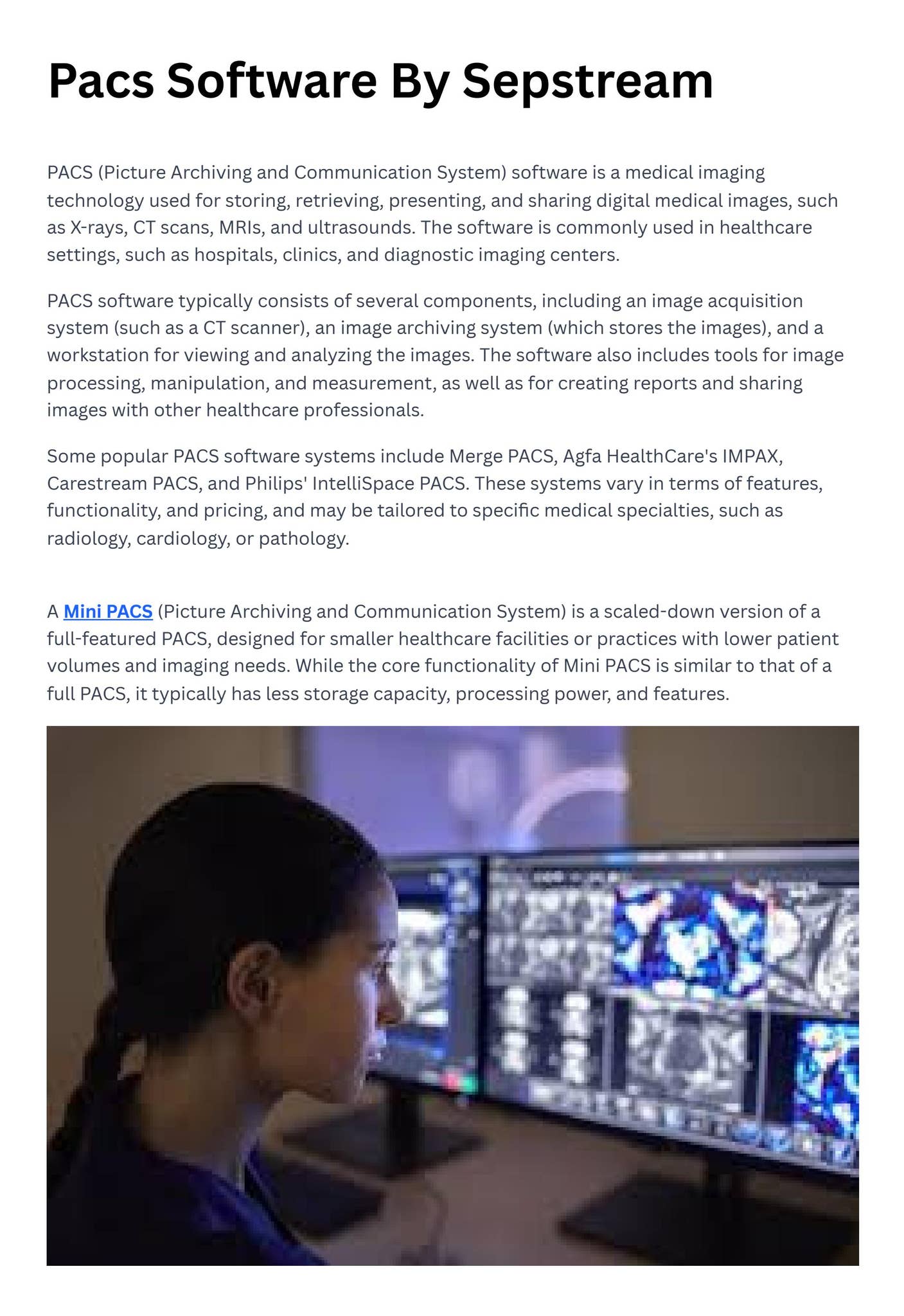 Pacs Software By Sepstream by chrishbenoid - Issuu
