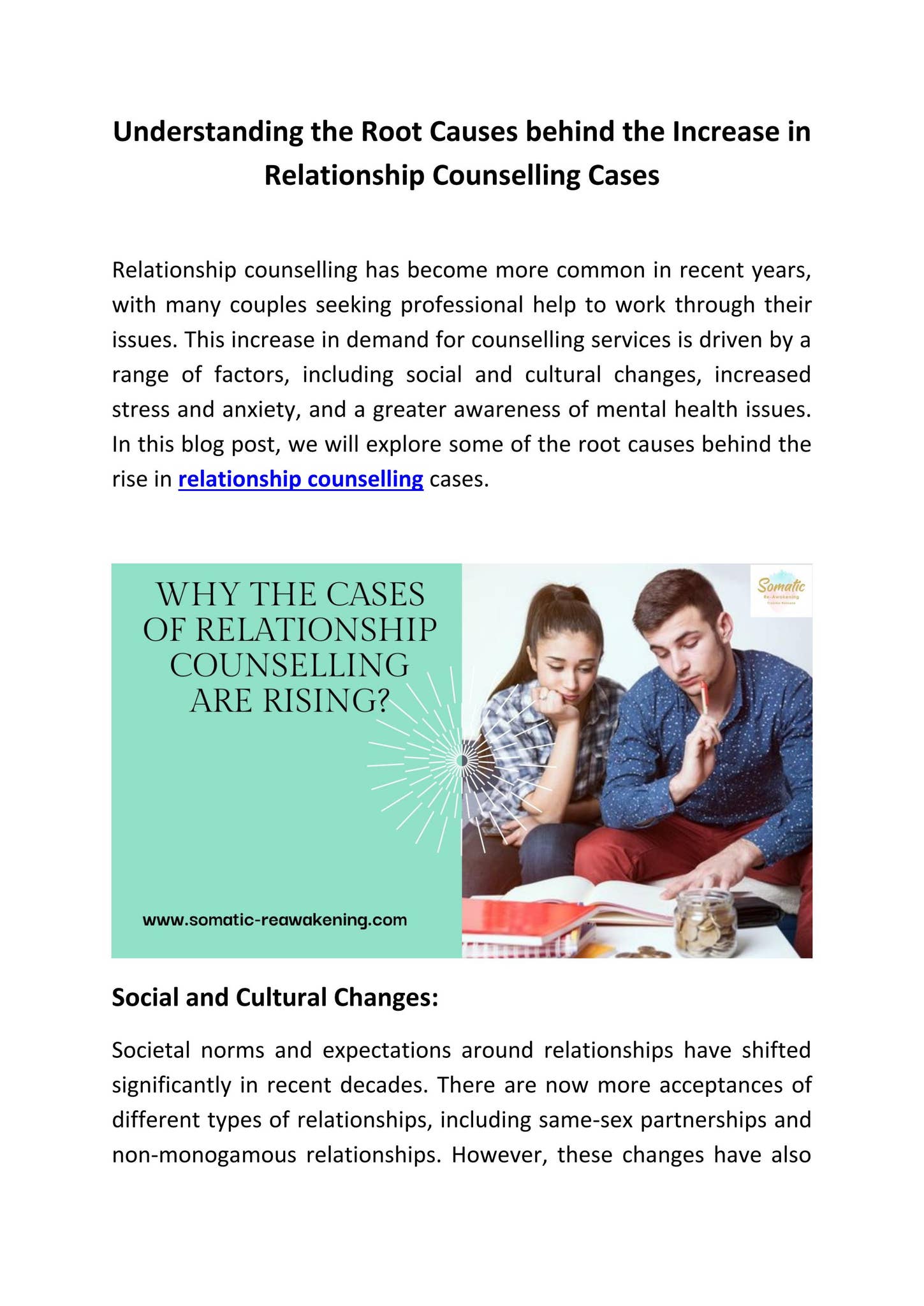 Understanding the Root Causes behind the Increase in Relationship ...