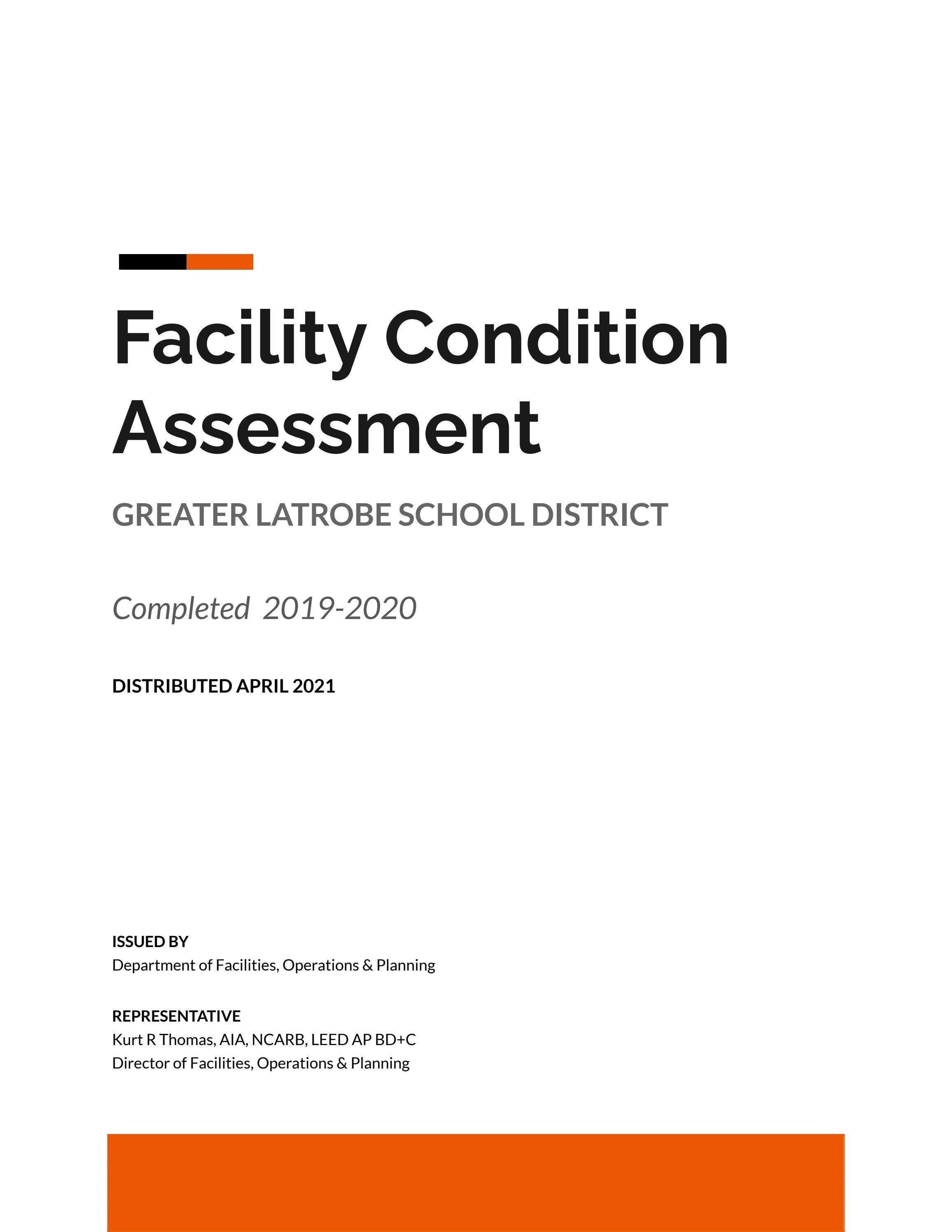 02 - Facility Condition Assessment - Cover Index by Mandy Newcomer - Issuu