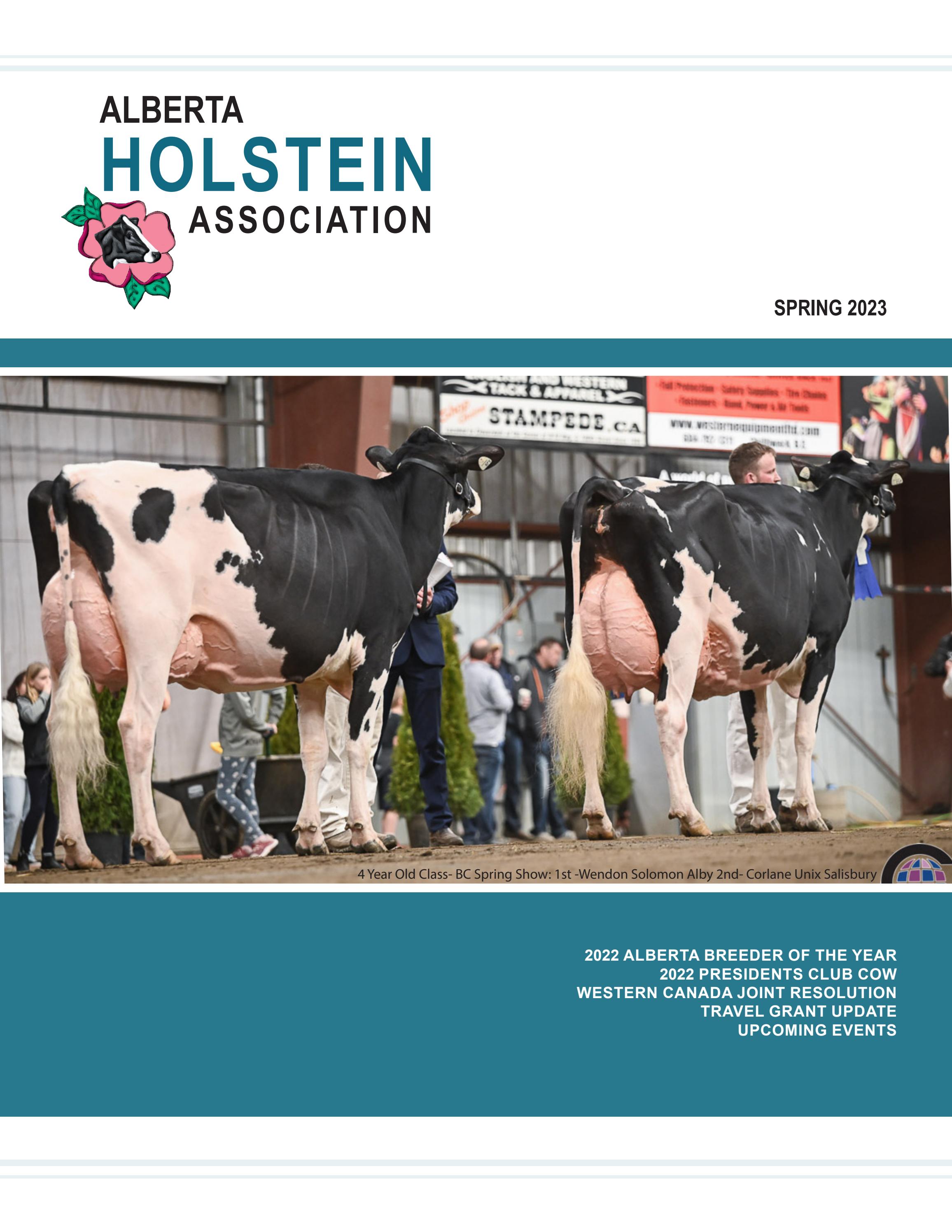 Alberta Holstein Newsletter Spring 2023 by Alberta Holstein Association ...