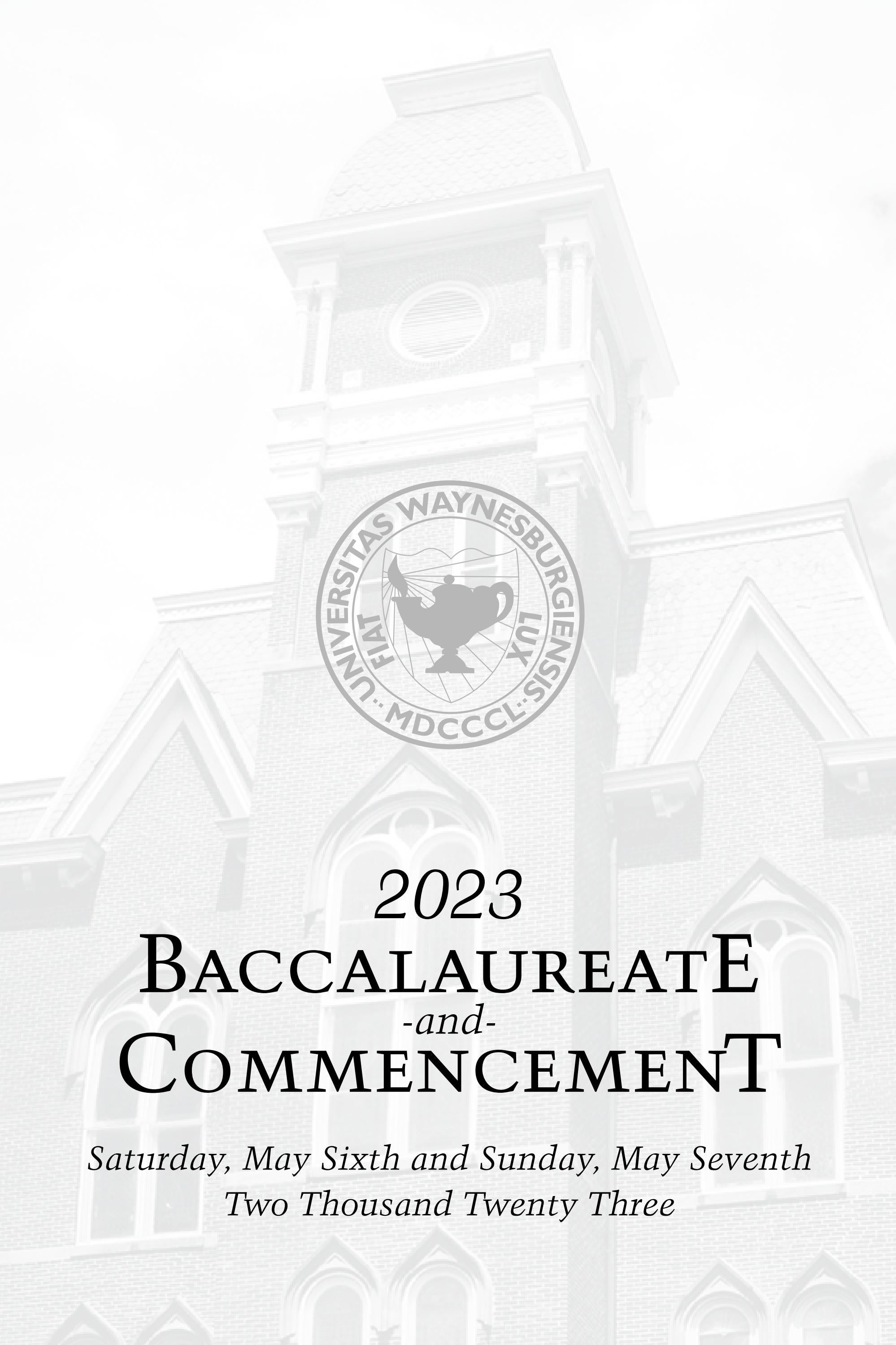 Commencement Program 2023 by Waynesburg University - Issuu