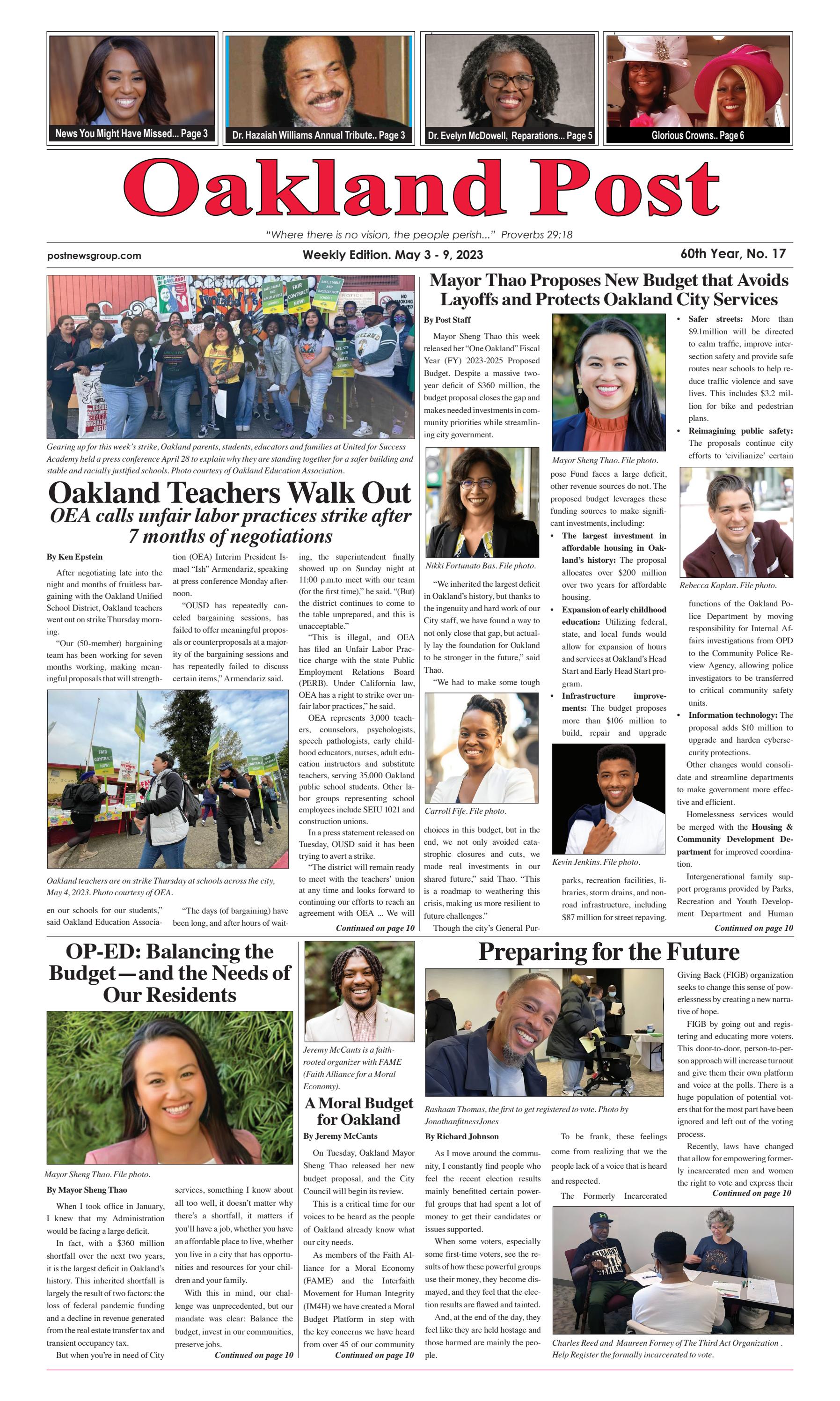 Oakland Post, week of May 3 - 9, 2023 by postnewsgroup - Issuu