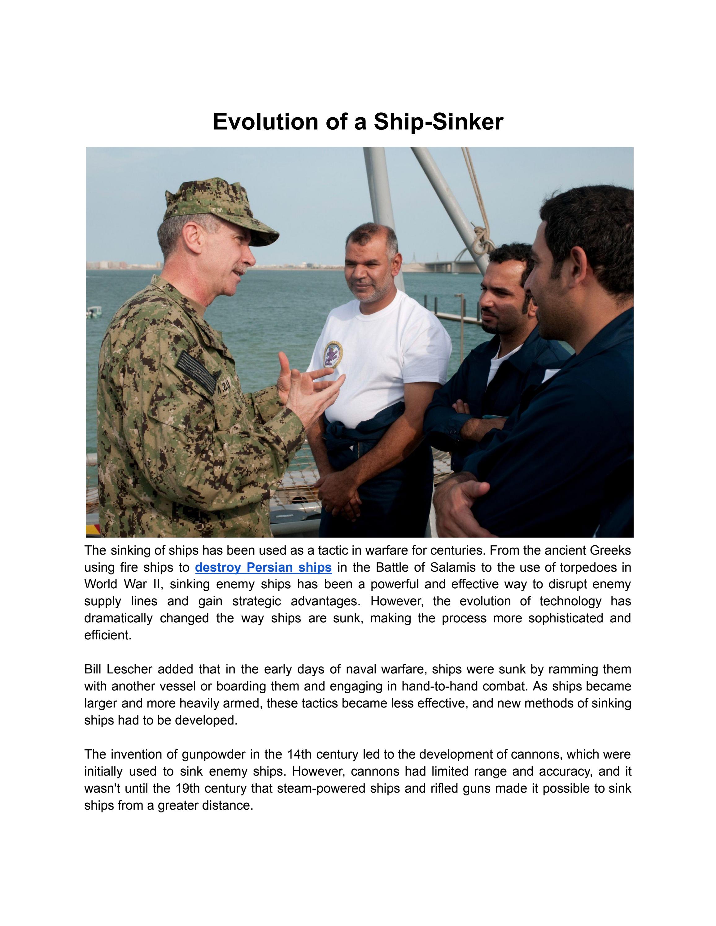 Evolution of a Ship-Sinker by Bill Lescher - Issuu