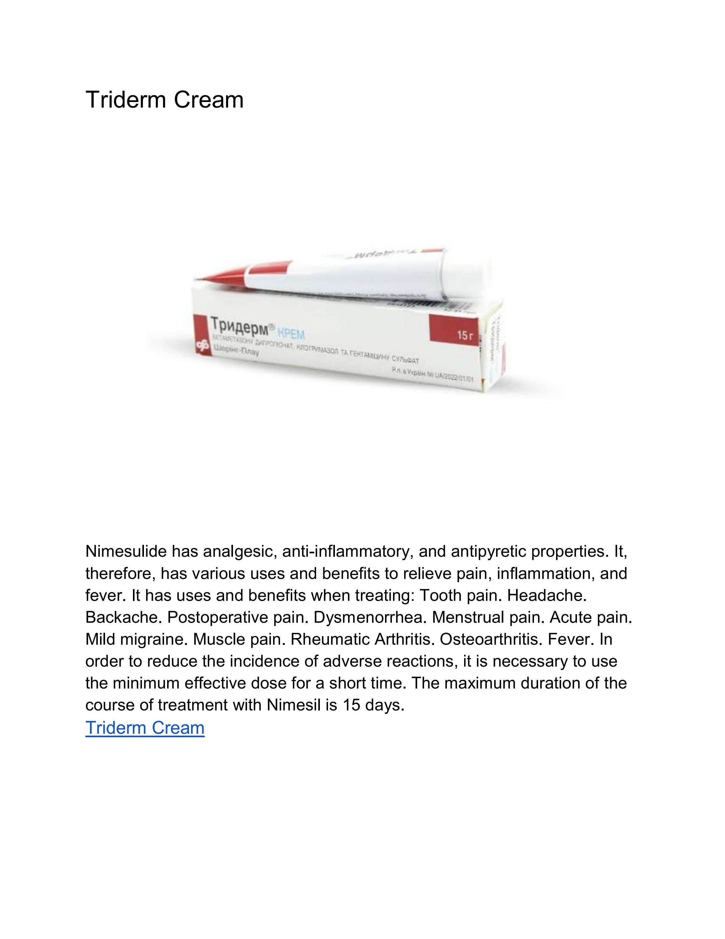 Triderm Cream by Pharmas Store - Issuu