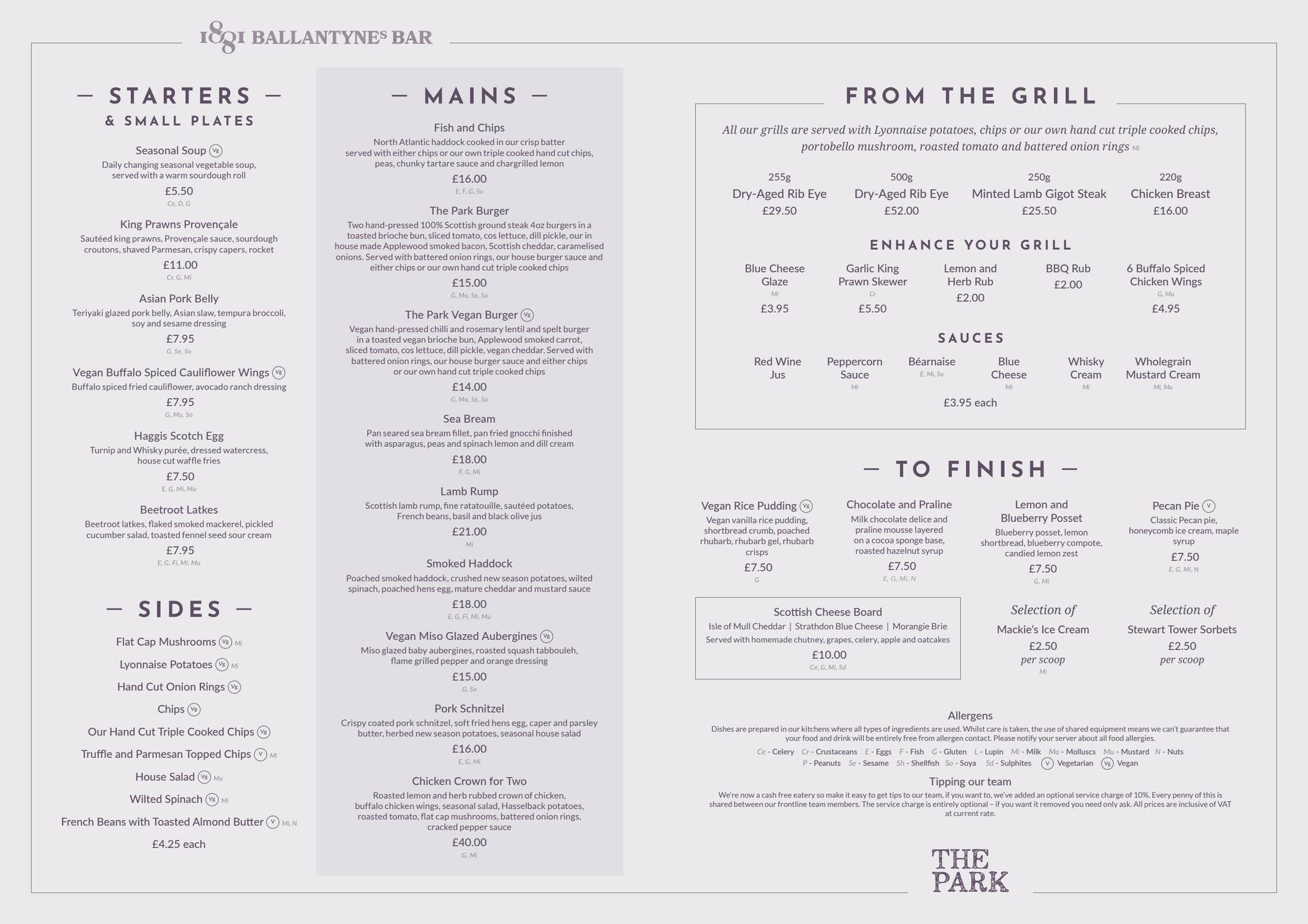 Park Bar Menu by Peebles Hydro - Issuu