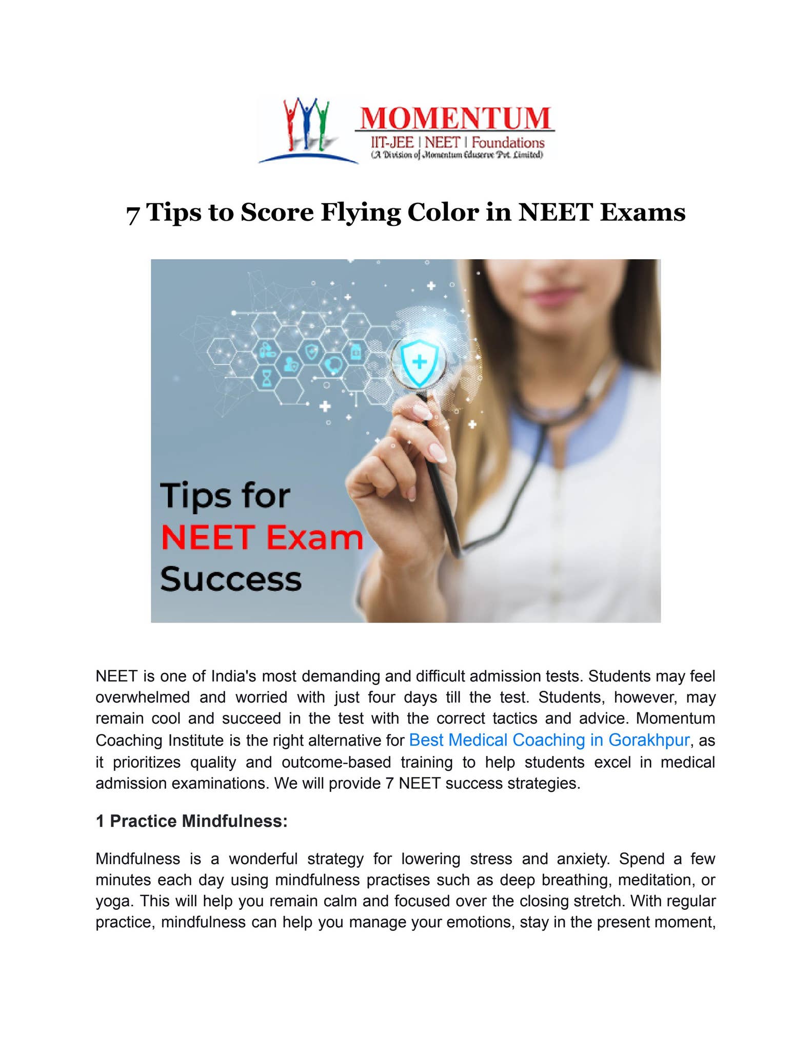 7 Tips to Score Flying Color in NEET Exams by Momentum - Issuu