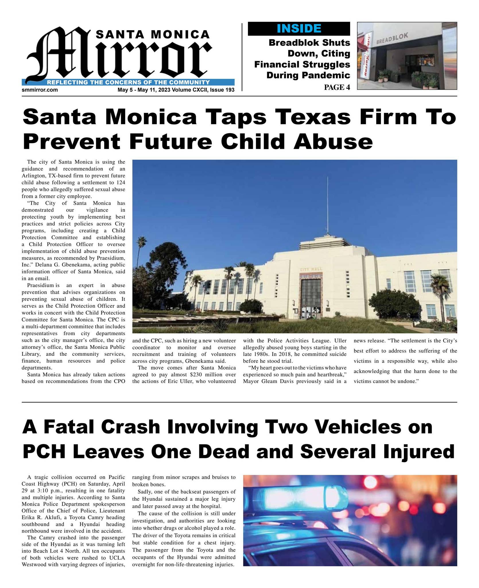 Santa Monica Mirror - May 05, 2023 by Mirror Media Group/ Modoc Media ...