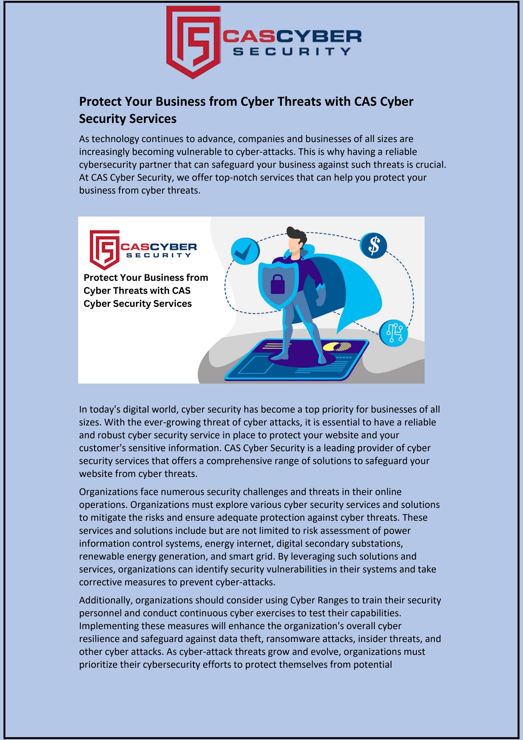 Protect Your Business from Cyber Threats with CAS Cyber Security ...