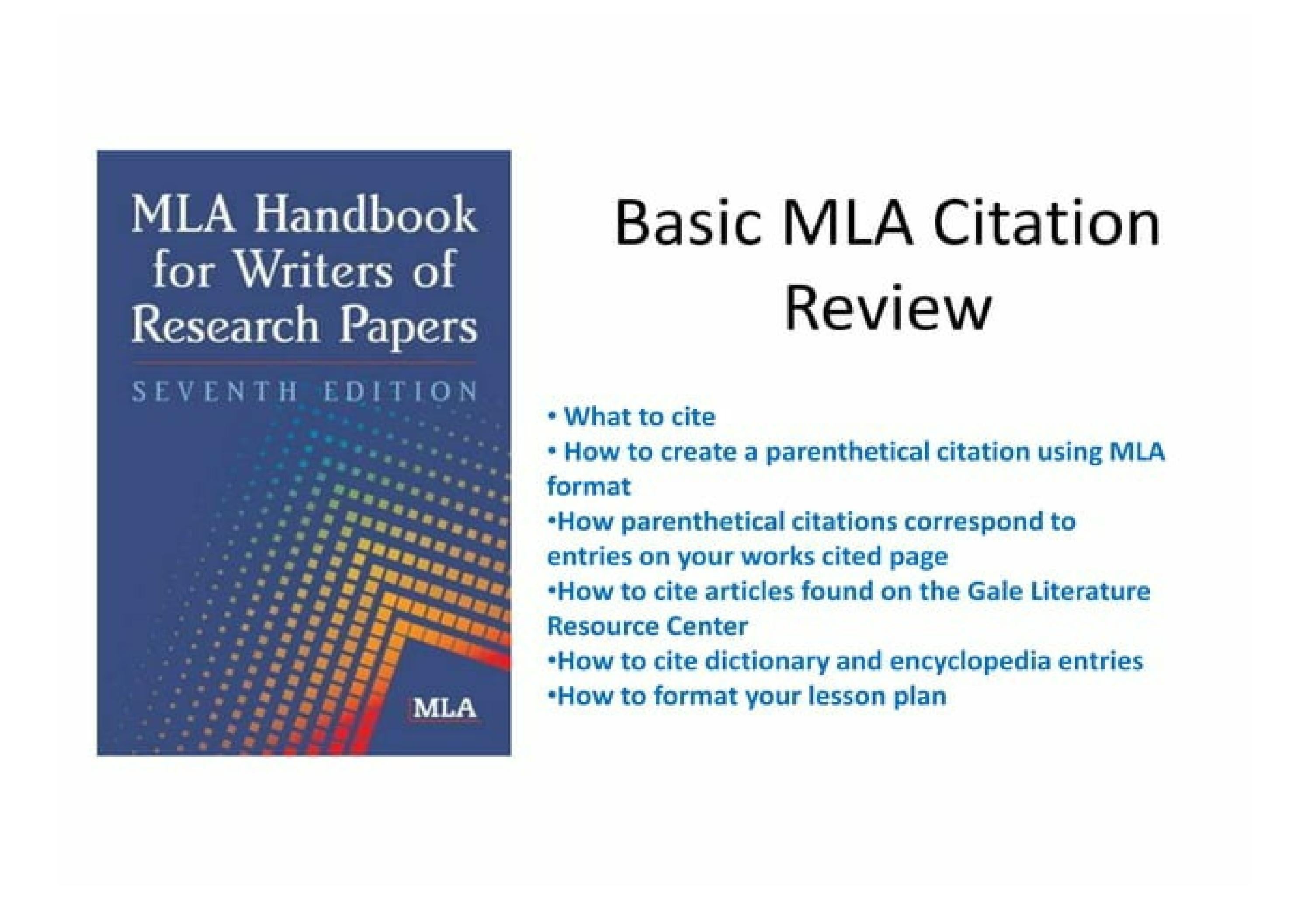 Basic Mla Citation Review by Albania Gonzalez - Issuu