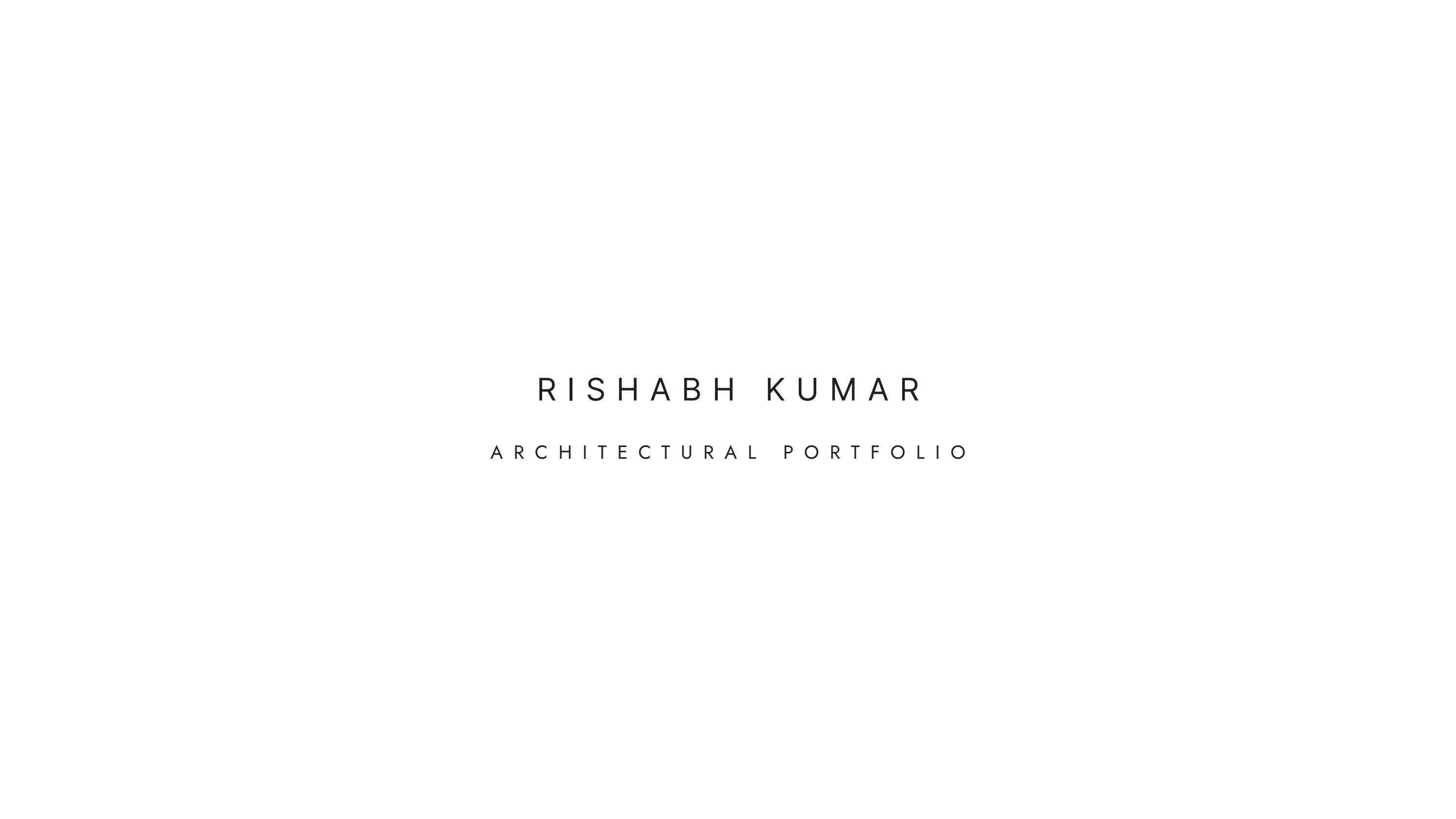 MY ARCHITECTURAL PORTFOLIO by rishabh kumar - Issuu