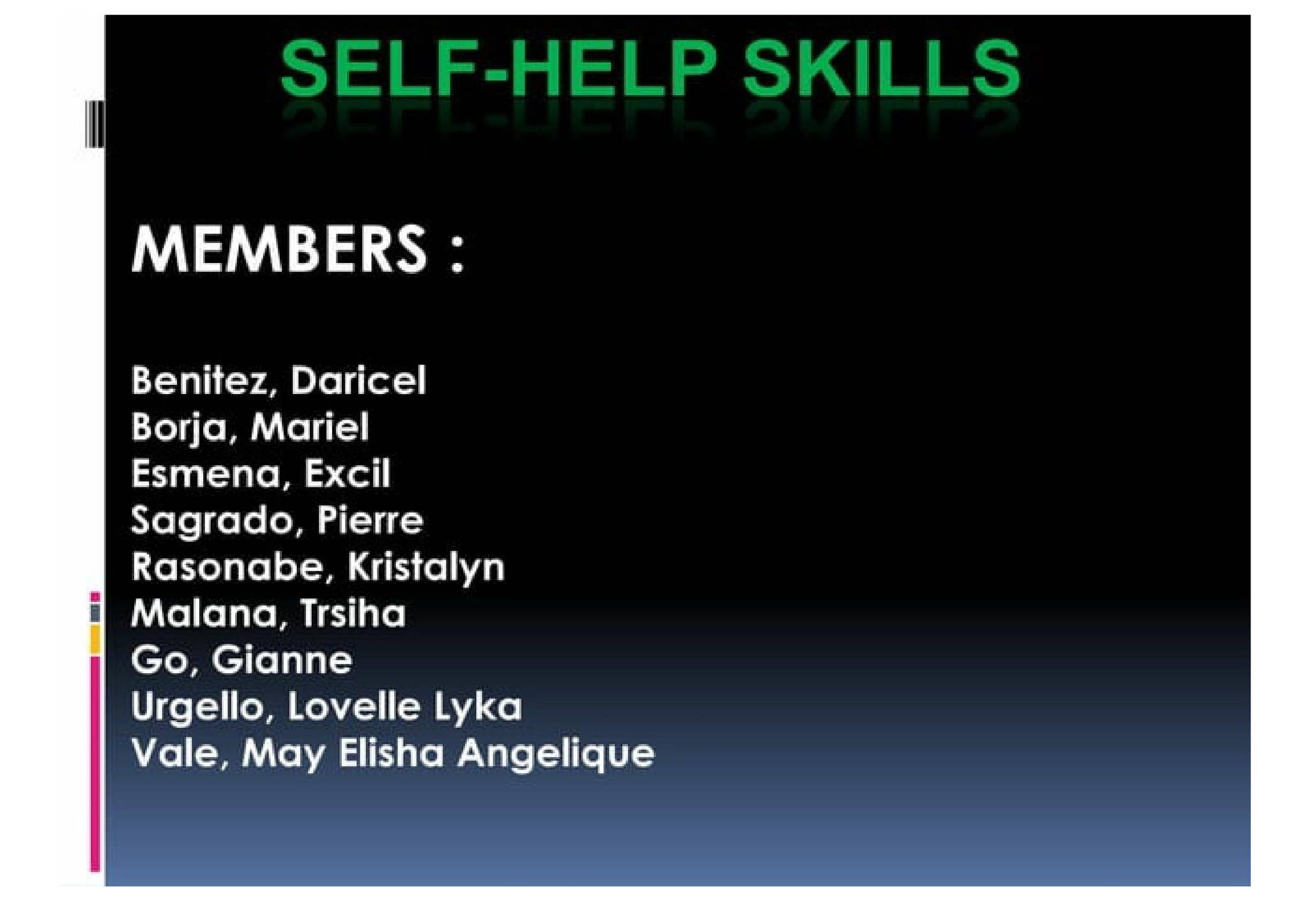 Self Help Skills.Ppt- Final by Brittany Hill - Issuu