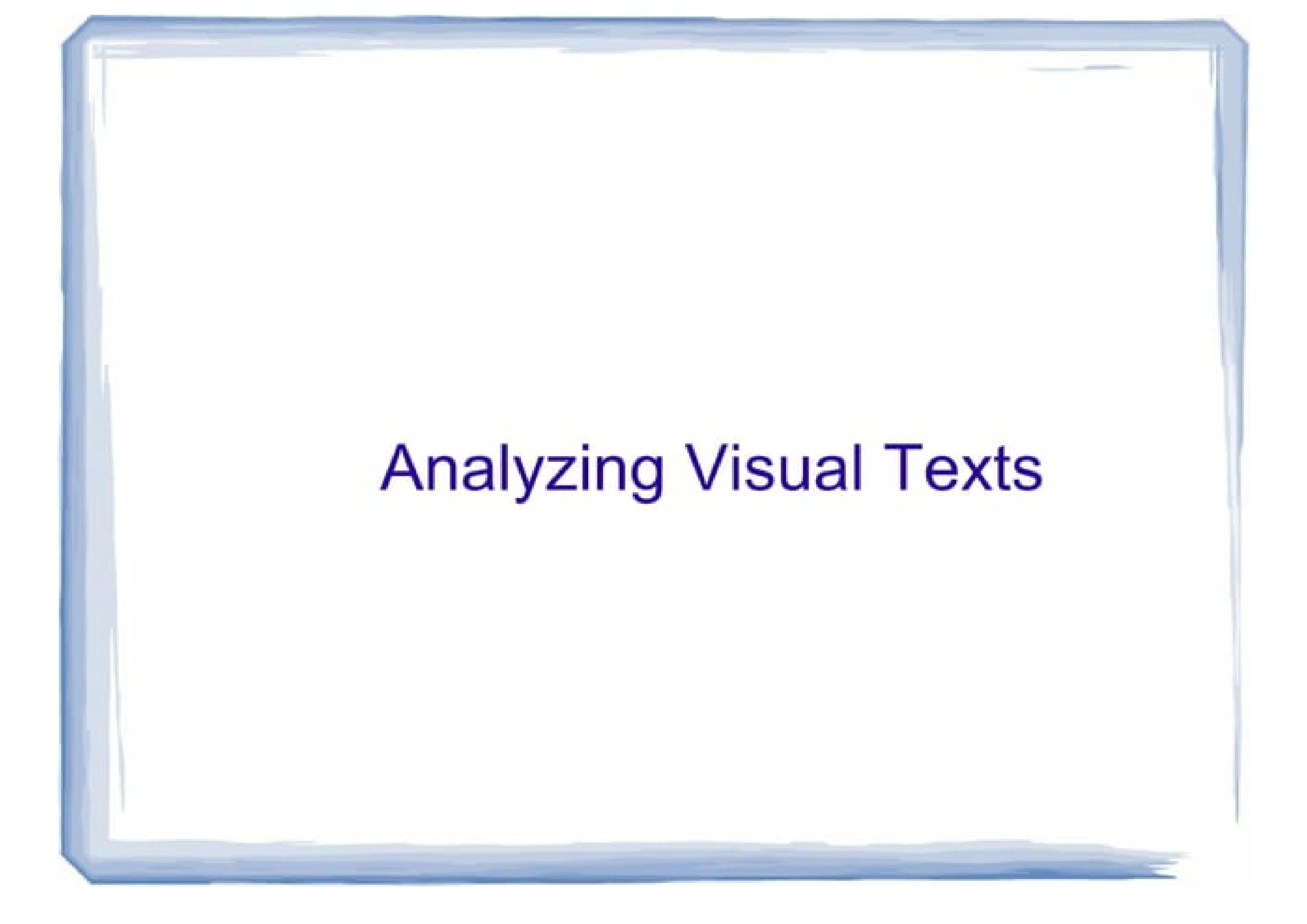 Analyzing Visual Texts By Melody Sanchez Issuu