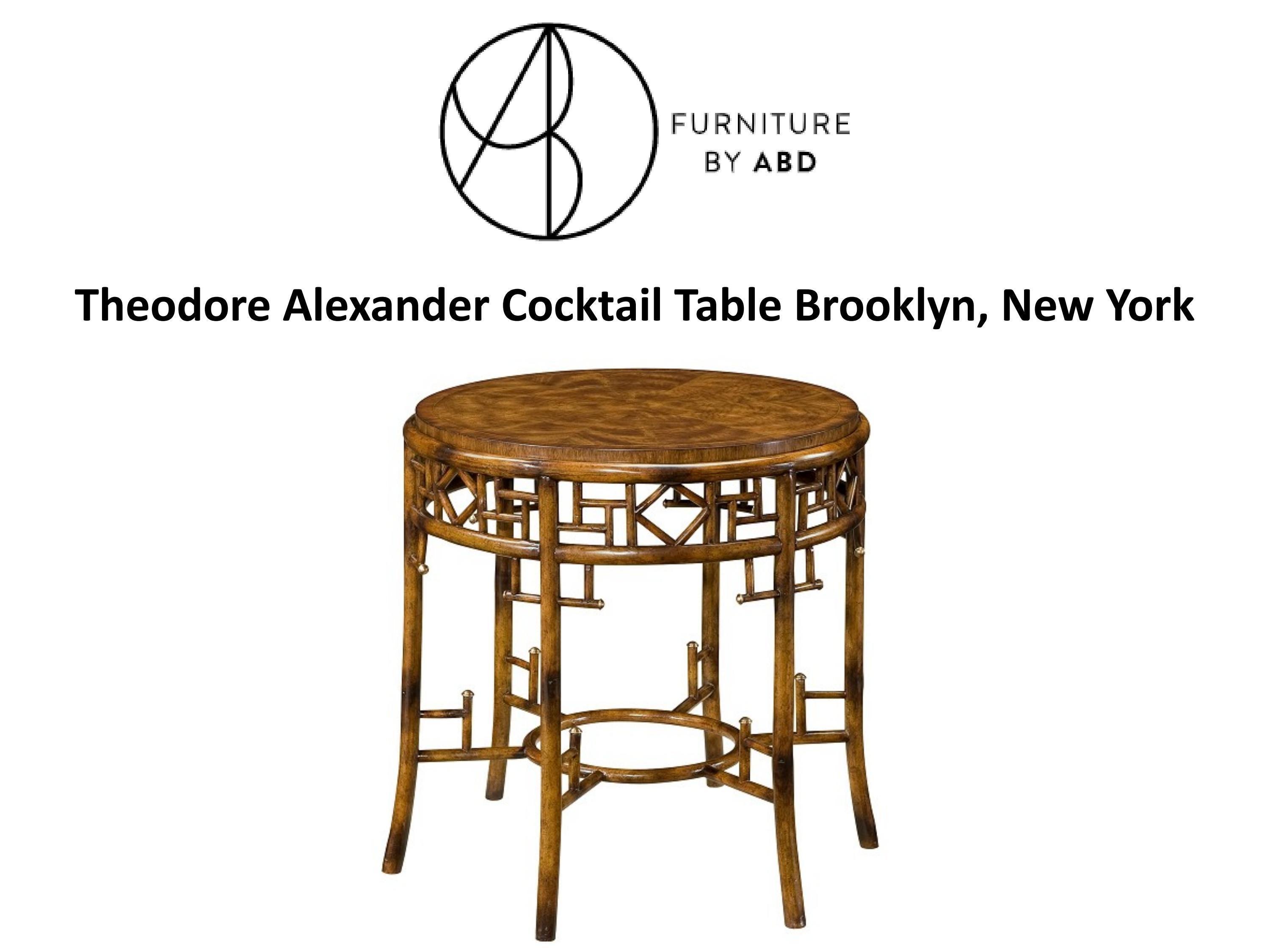 Theodore Alexander Cocktail Table Brooklyn, New York by Furniture by ...