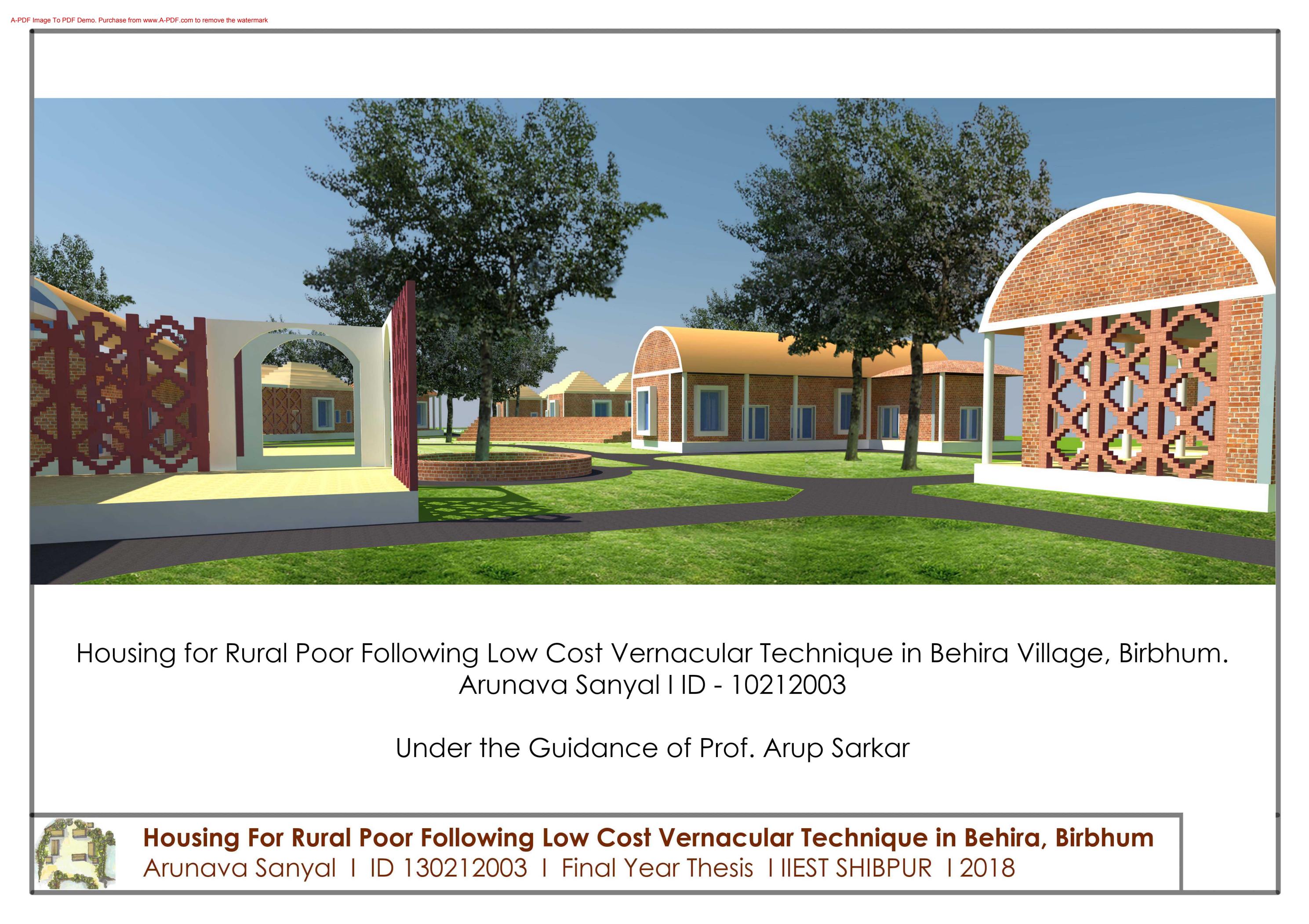 Housing For Rural Poor (PMAY G) Following Low Cost Vernacular ...
