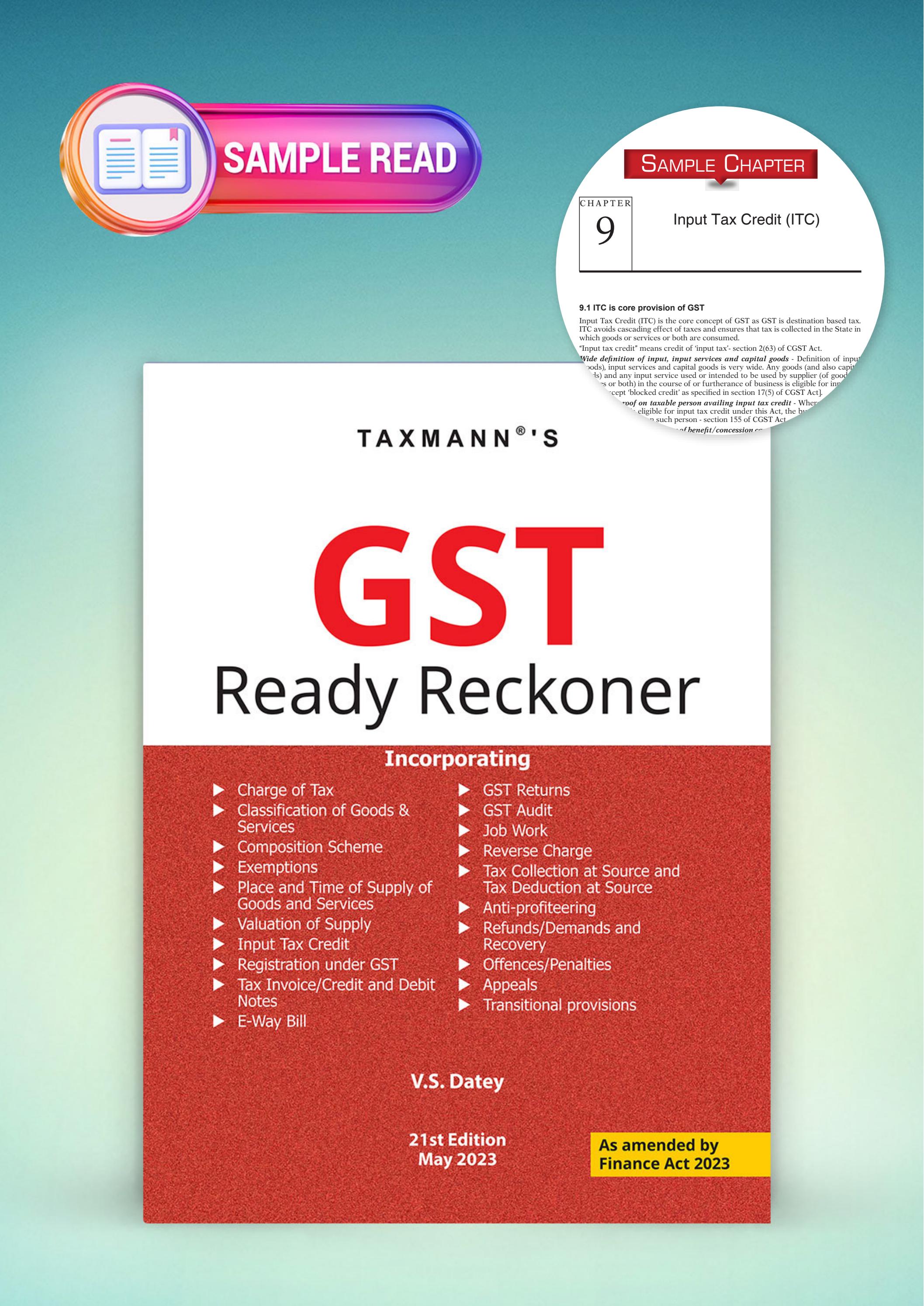 Taxmann's GST Ready Reckoner by Taxmann - Issuu