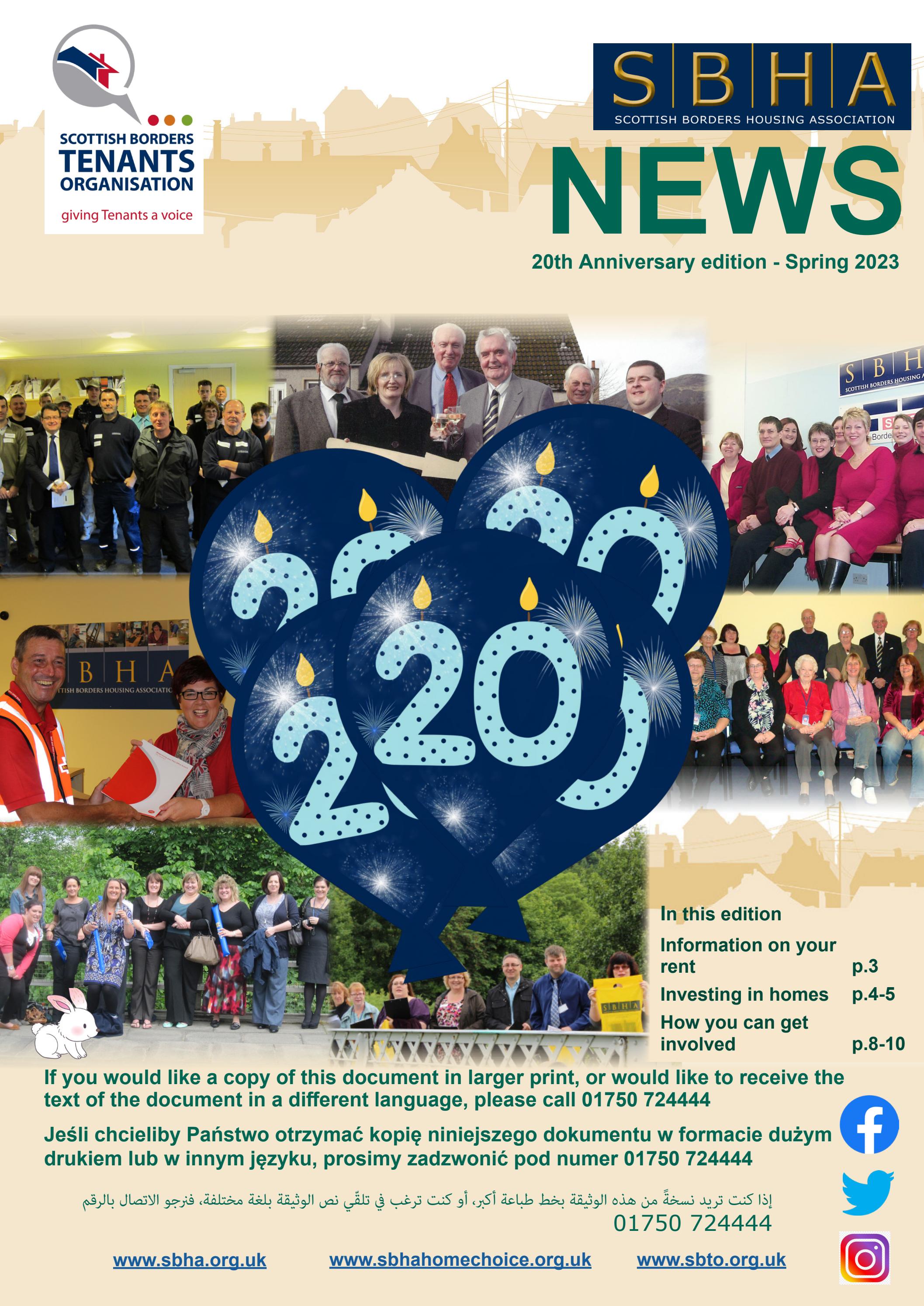 SBHA Spring Newsletter 2023 by Scottish Borders Housing Association - Issuu
