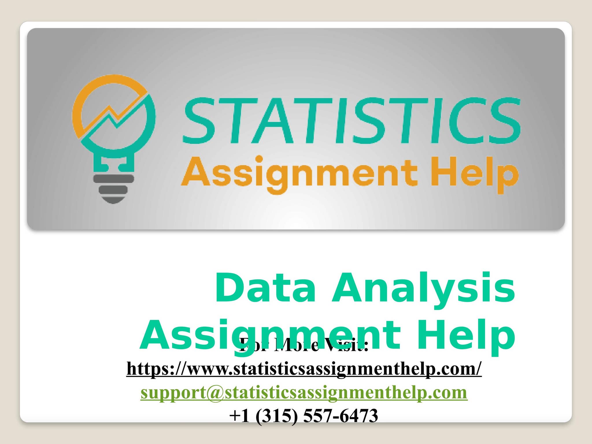 Data Analysis Assignment Help by Statistics Assignment Help - Issuu