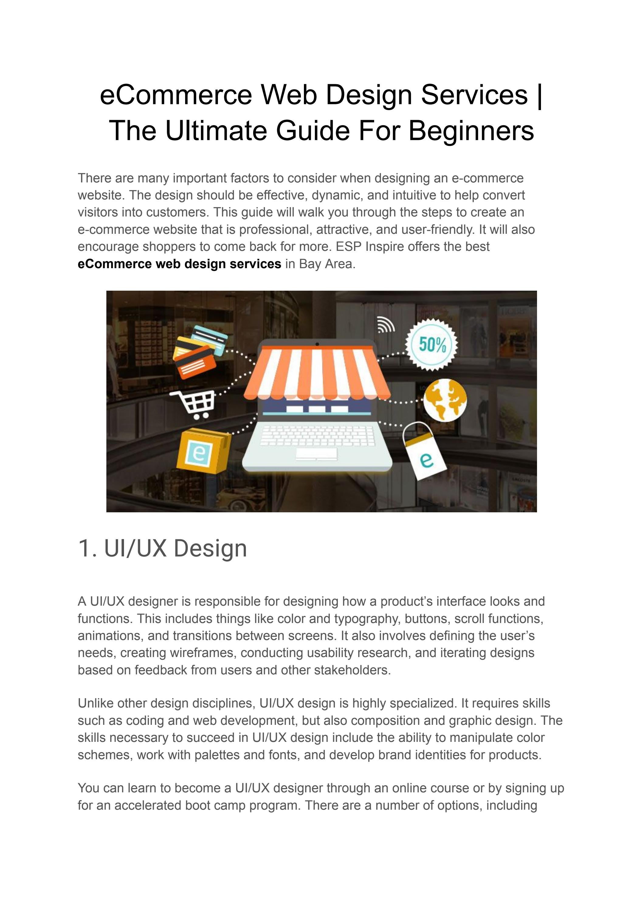 eCommerce Web Design Services | The Ultimate Guide For Beginners by Zac ...