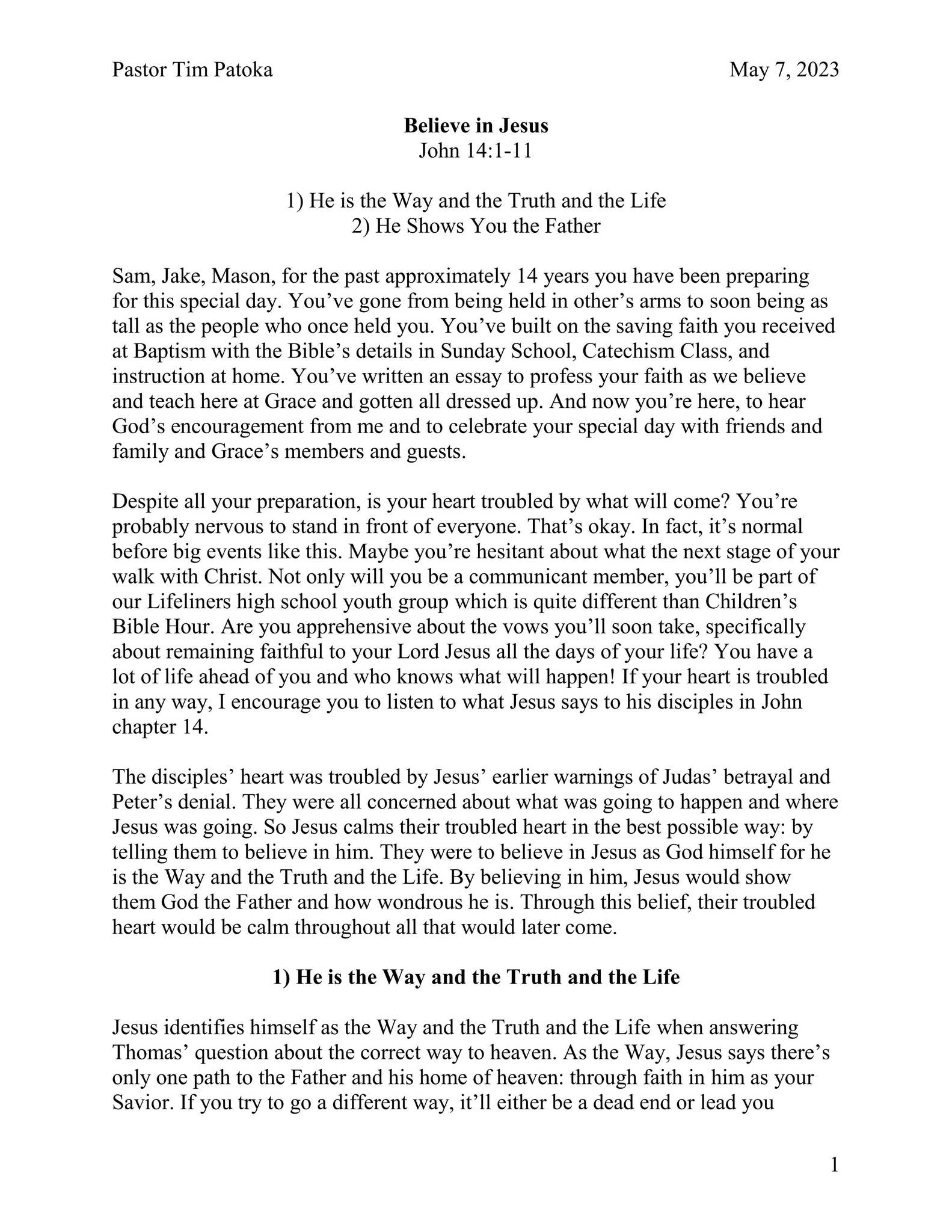 5-7-23 Grace-Tucson Sermon by gracelutheransaz - Issuu