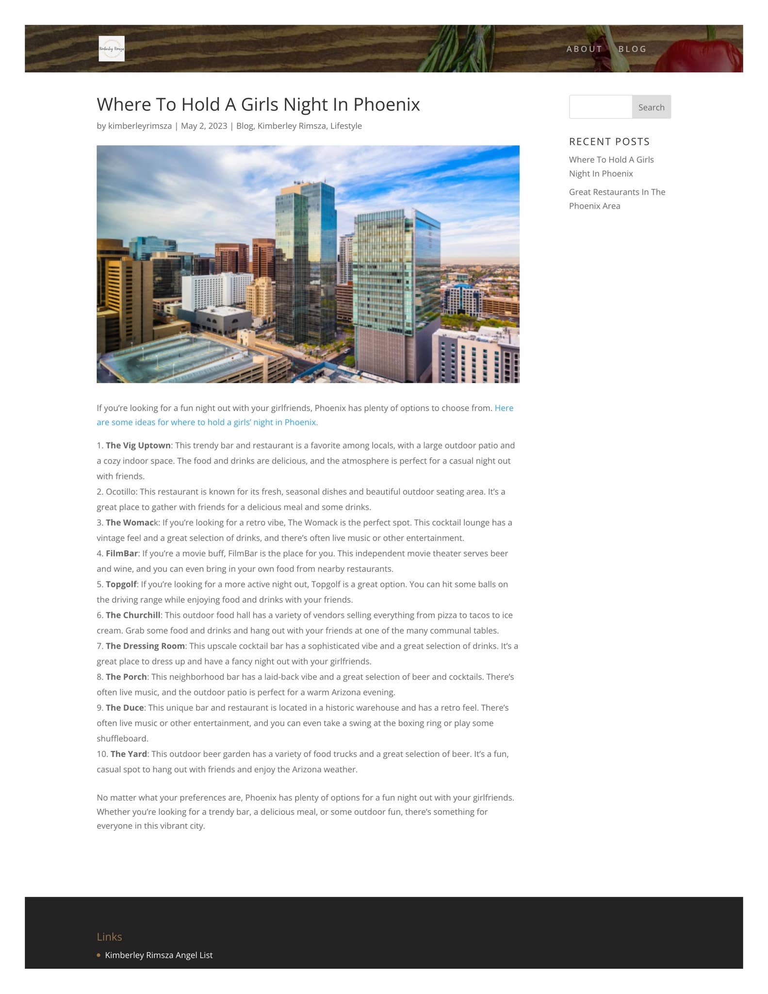 Where To Hold A Girls Night In Phoenix by Kimberley Rimsza - Issuu