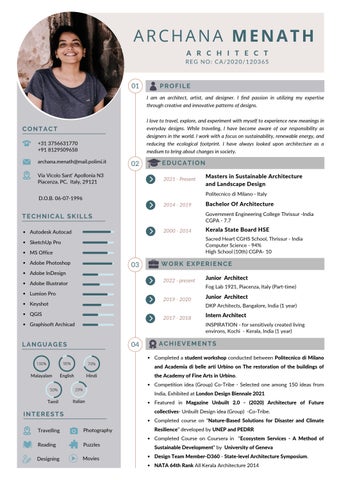 Resume by Archana Menath - Issuu