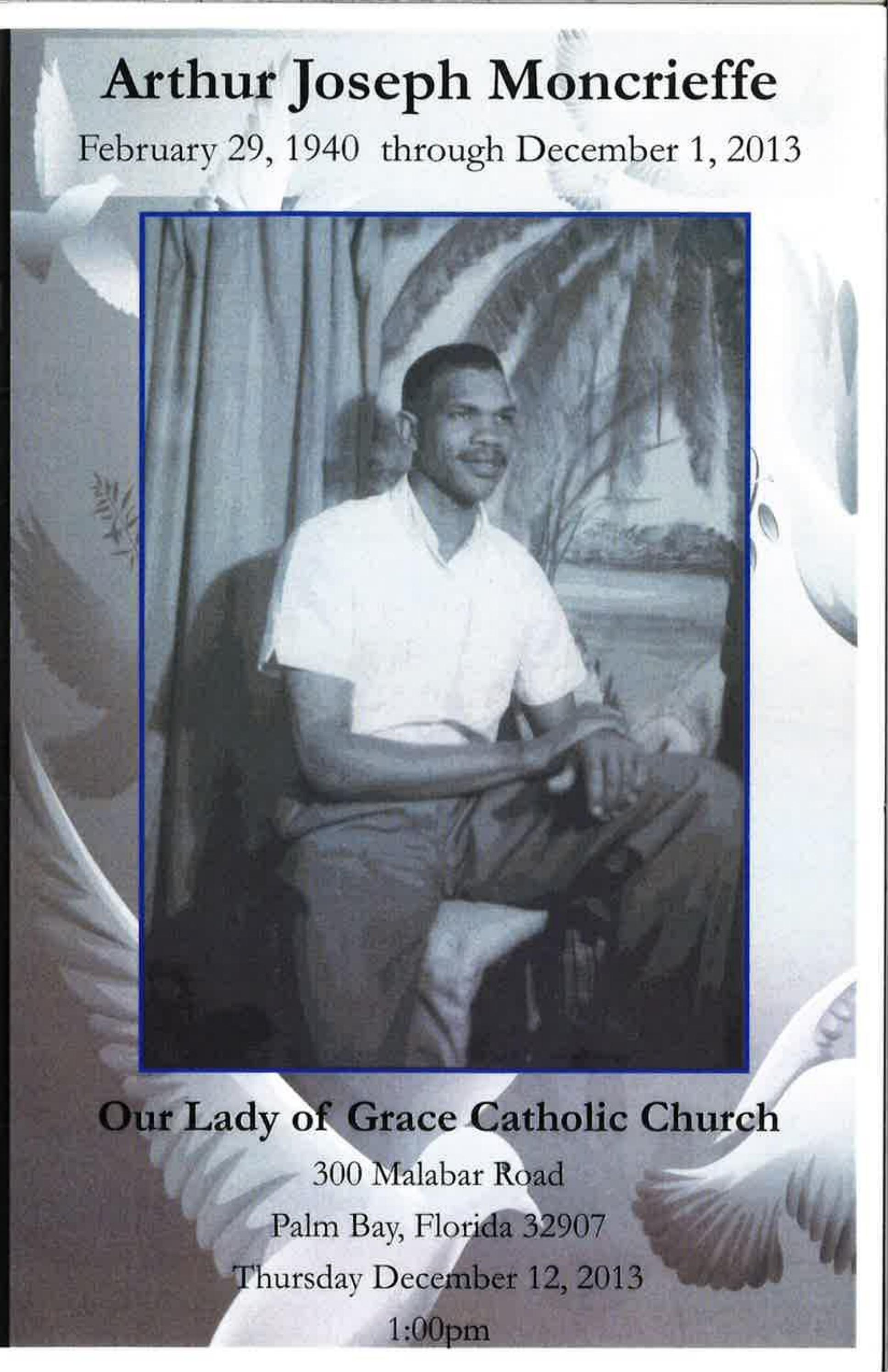 Arthur Joseph Moncreiffe Funeral Program by hibbertfamily - Issuu