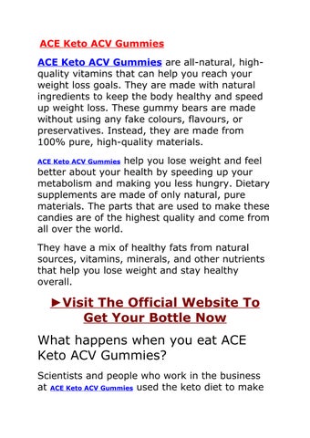 Ace Keto ACV Gummies [Review 2023] Ace Keto ACV Gummies Price Amazon ...