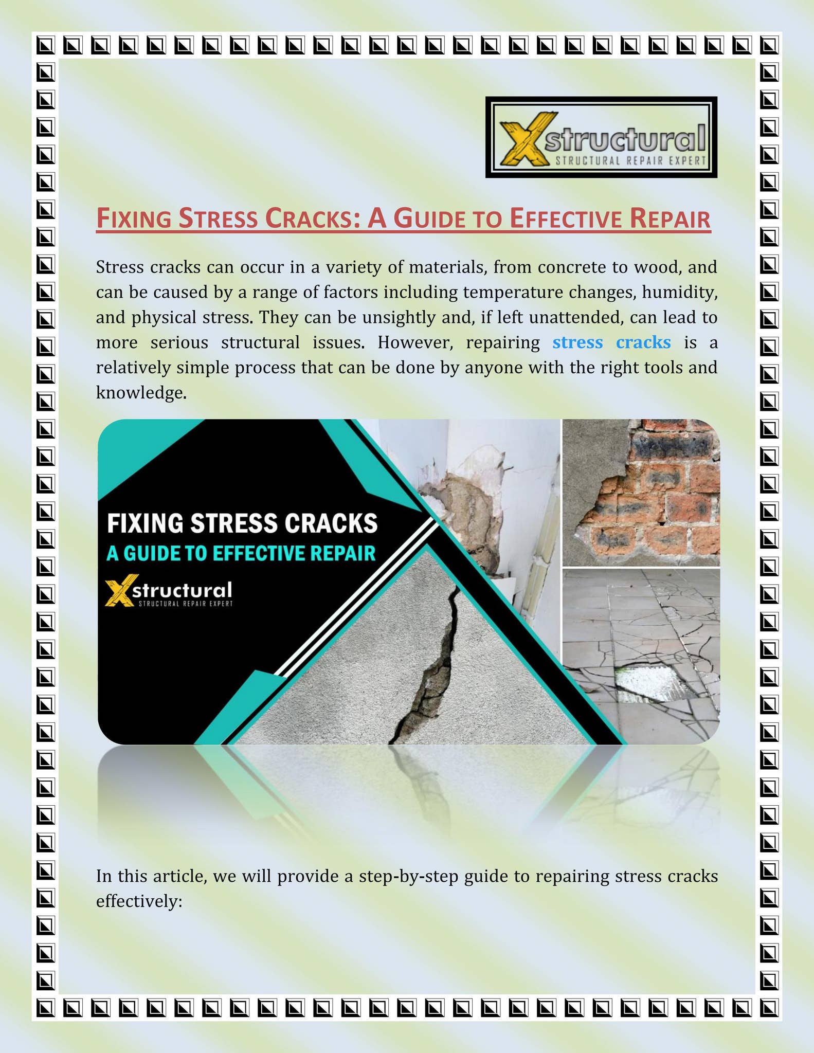 Fixing Stress Cracks - A Guide to Effective Repair by xstructural22 - Issuu