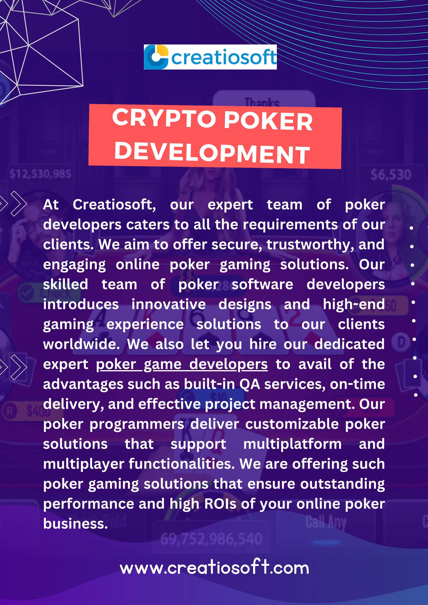 Crypto Poker Development - CreatioSoft by CreatioSoft - Issuu