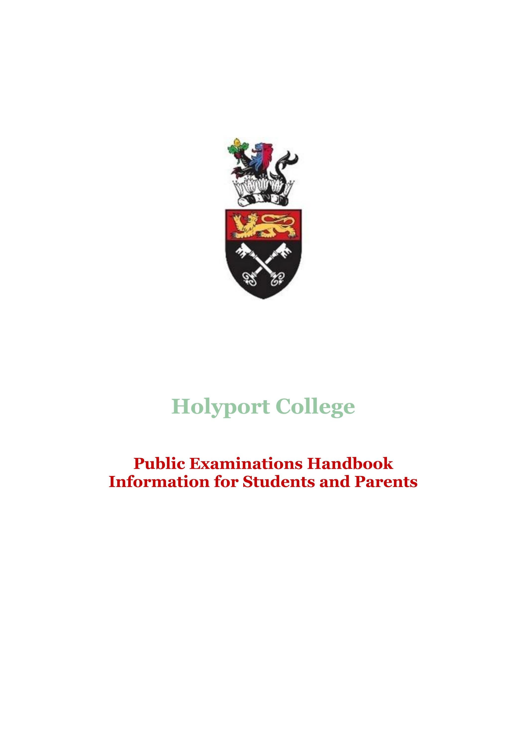 Public Examinations Handbook 2023 by Holyport College - Issuu