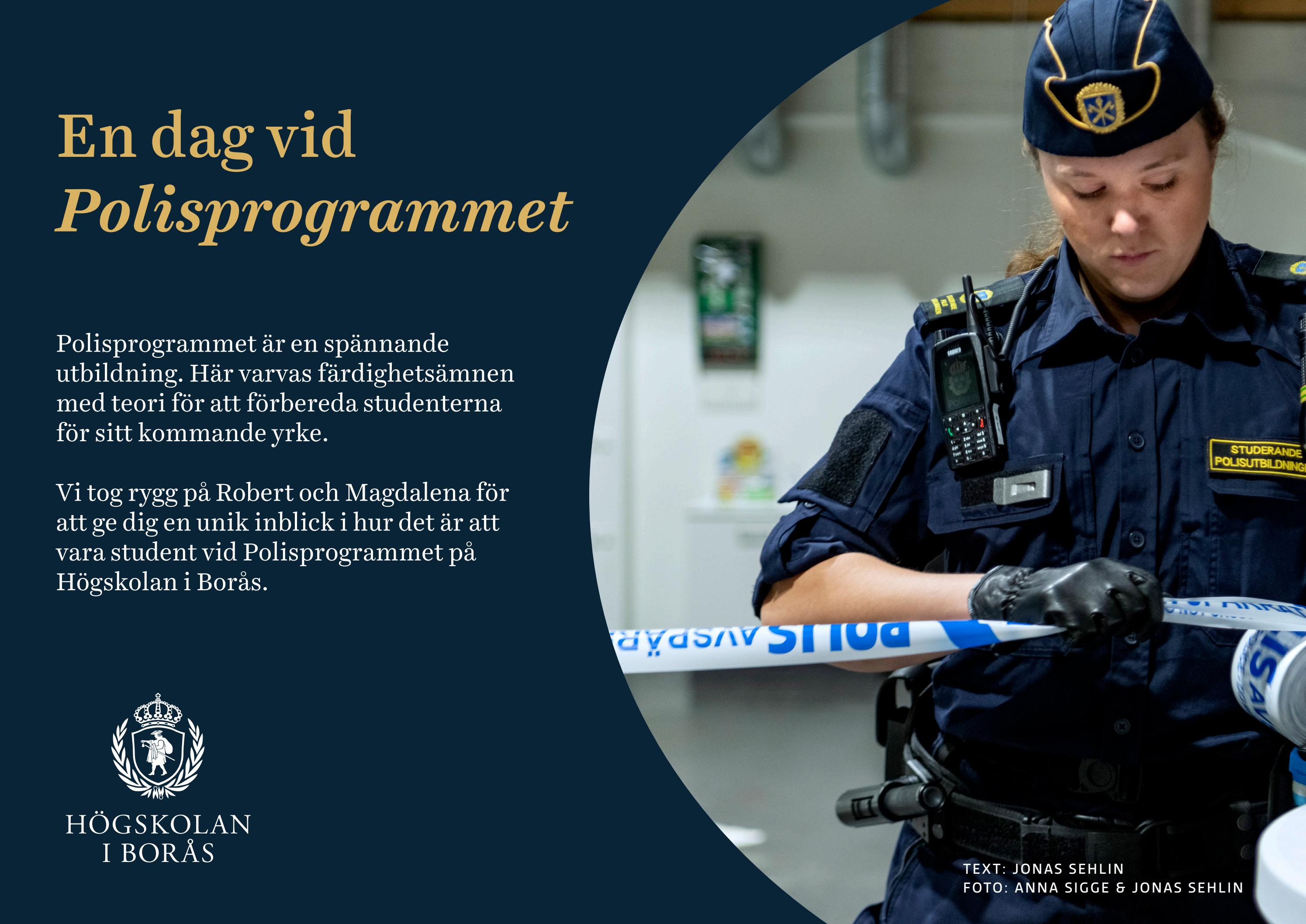 En dag vid Polisprogrammet by hogskolaniboras - Issuu
