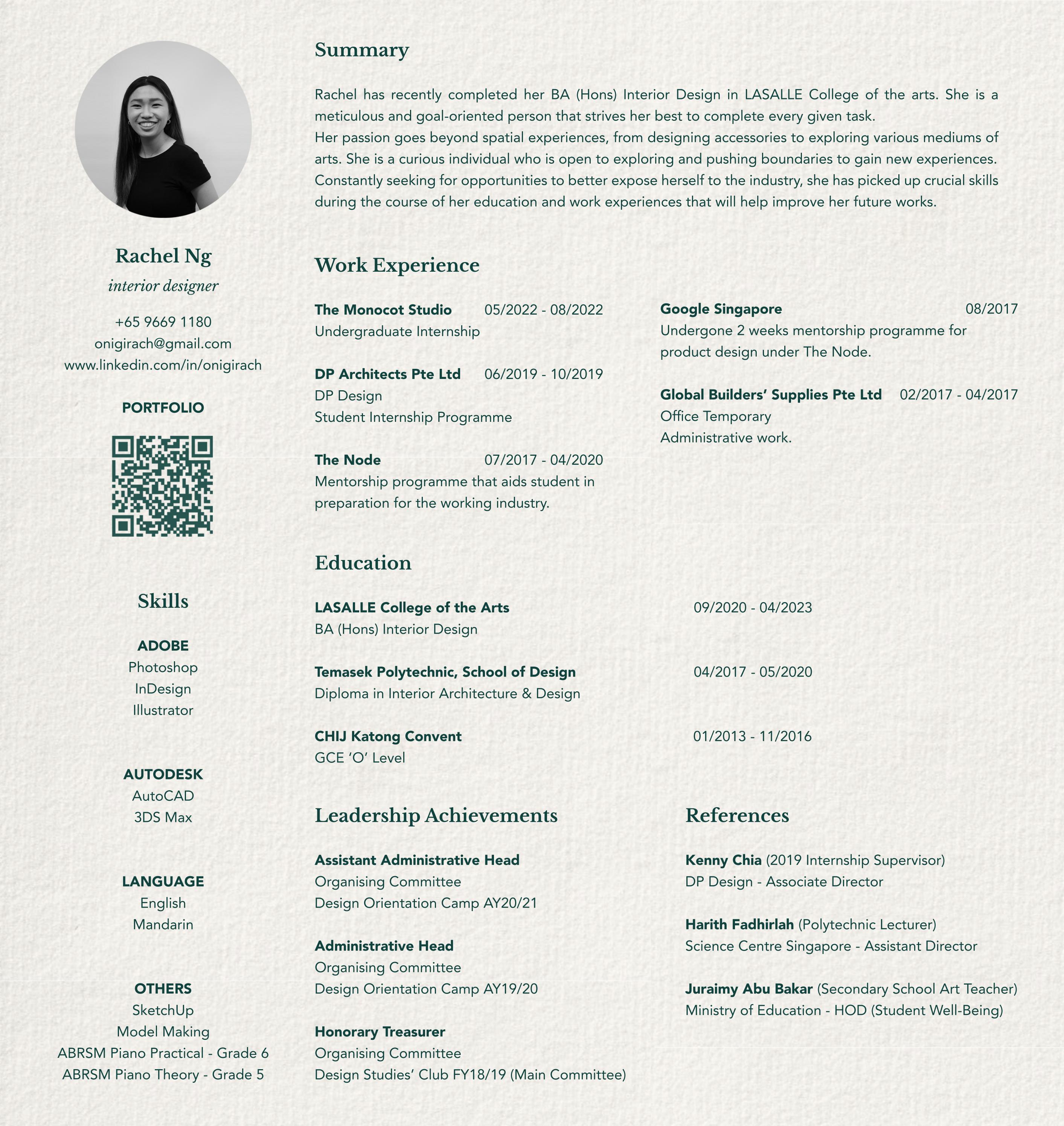 RACHIE's CV by Rachel Ng - Issuu