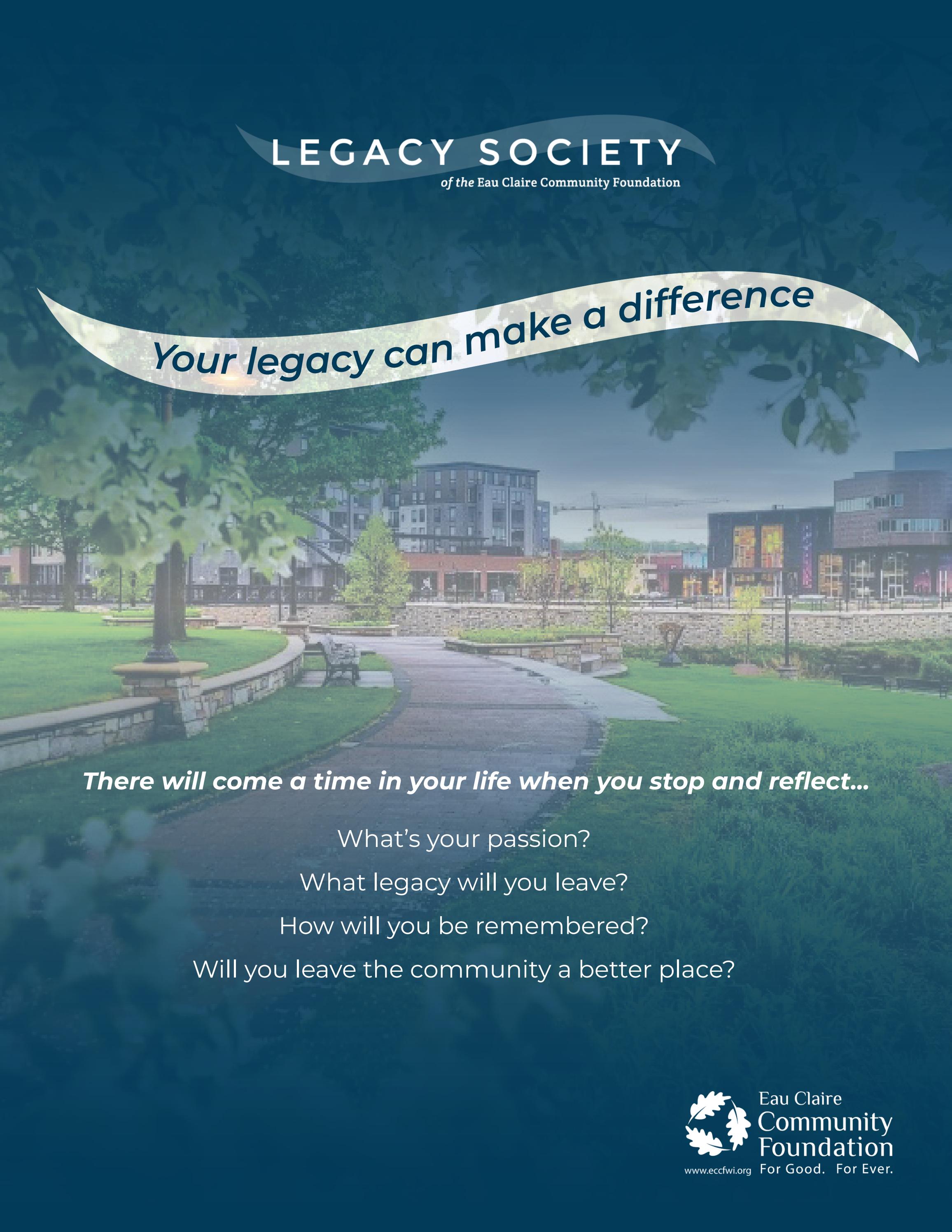 Legacy Society Brochure with member list by Eau Claire Community ...