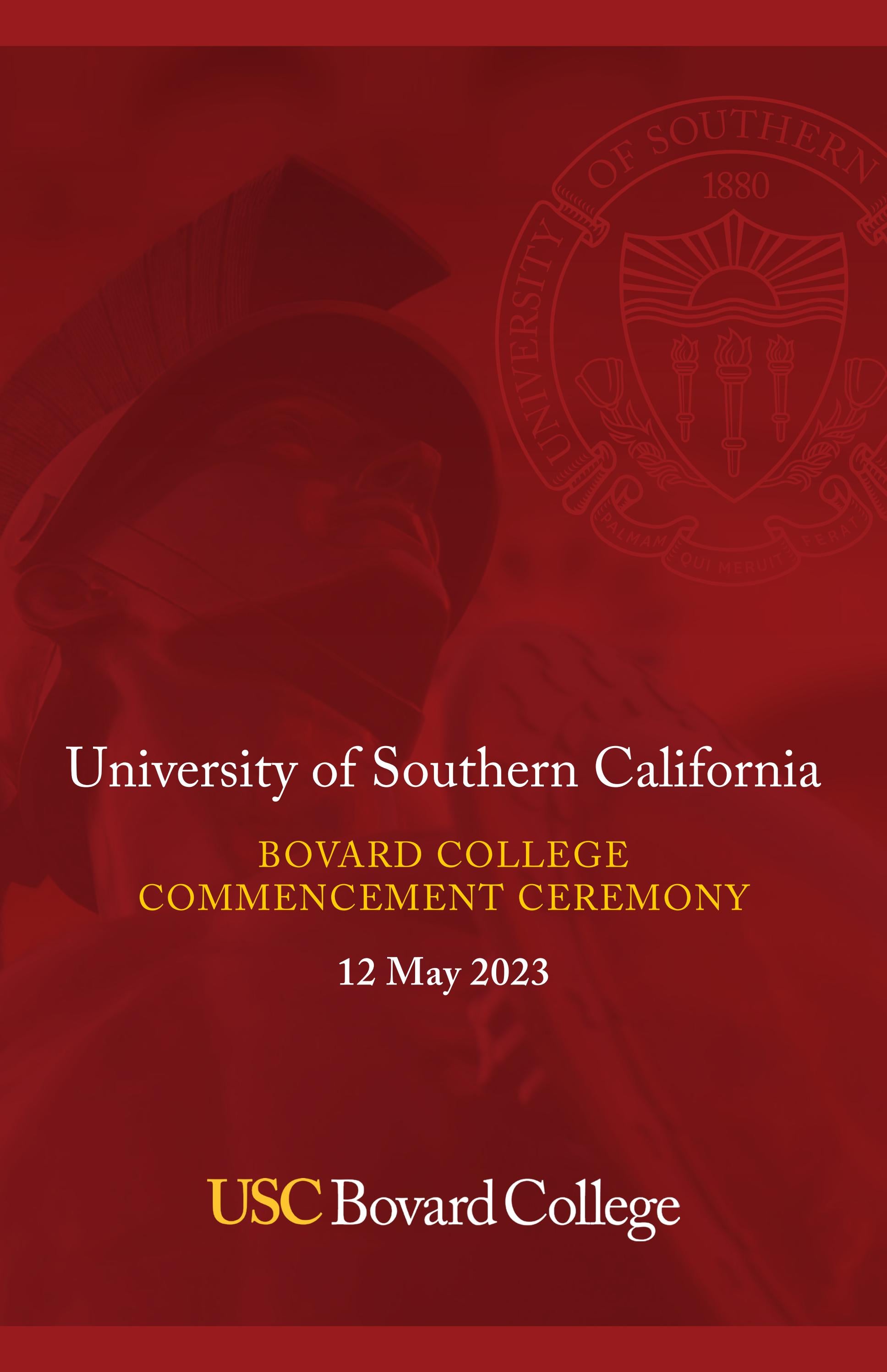 2023 USC Bovard College Commencement Program Book by uscbovardcollege ...