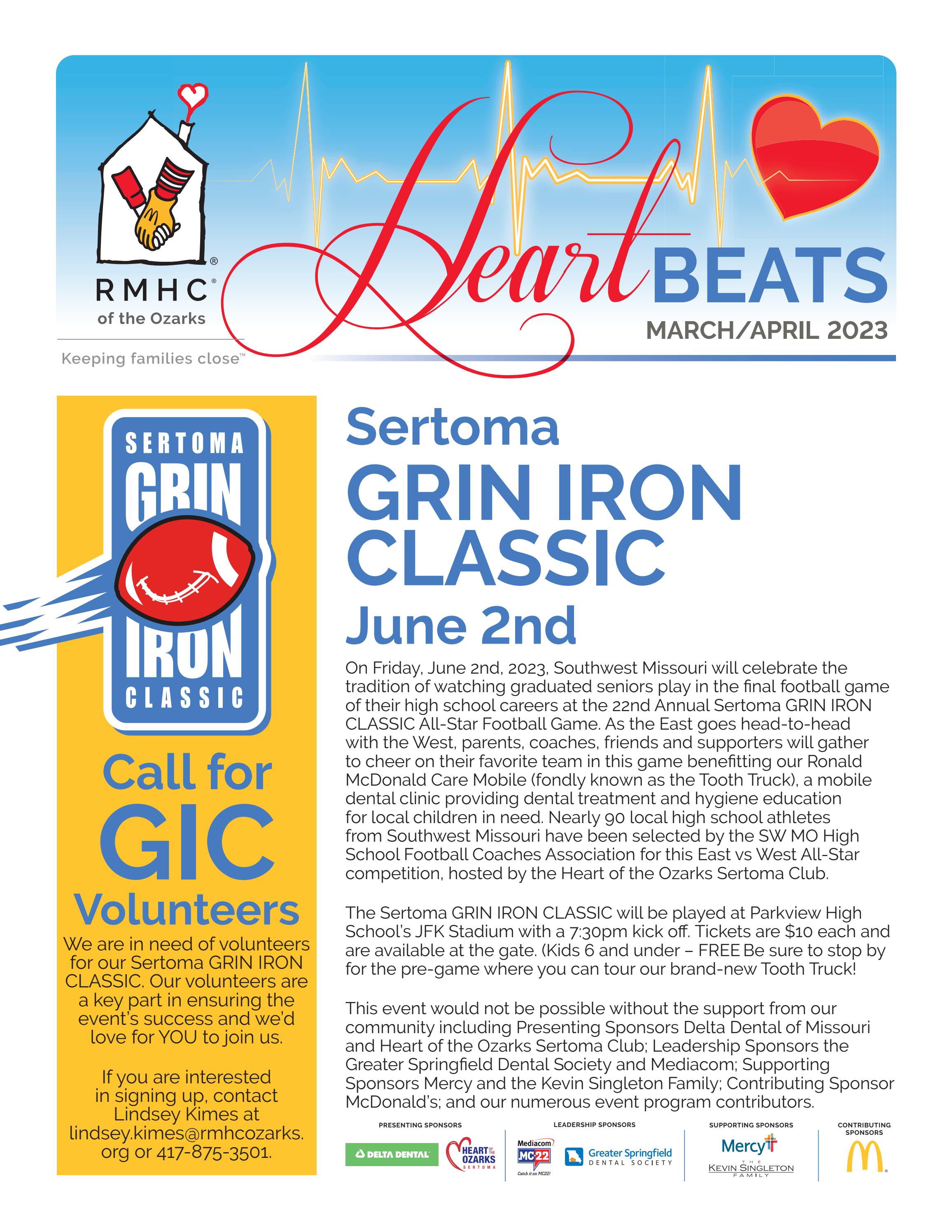 Heart Beats March/April 2023 by RMHC of the Ozarks, Inc. - Issuu