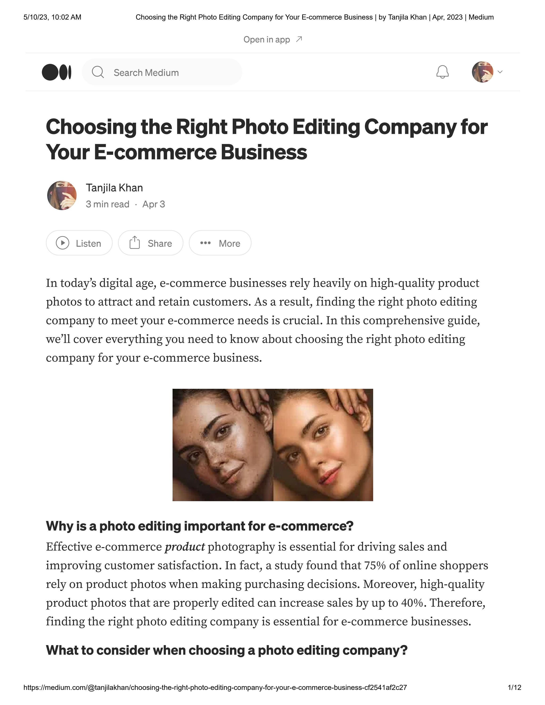 Choosing the Right Photo Editing Company for Your E-commerce Business ...