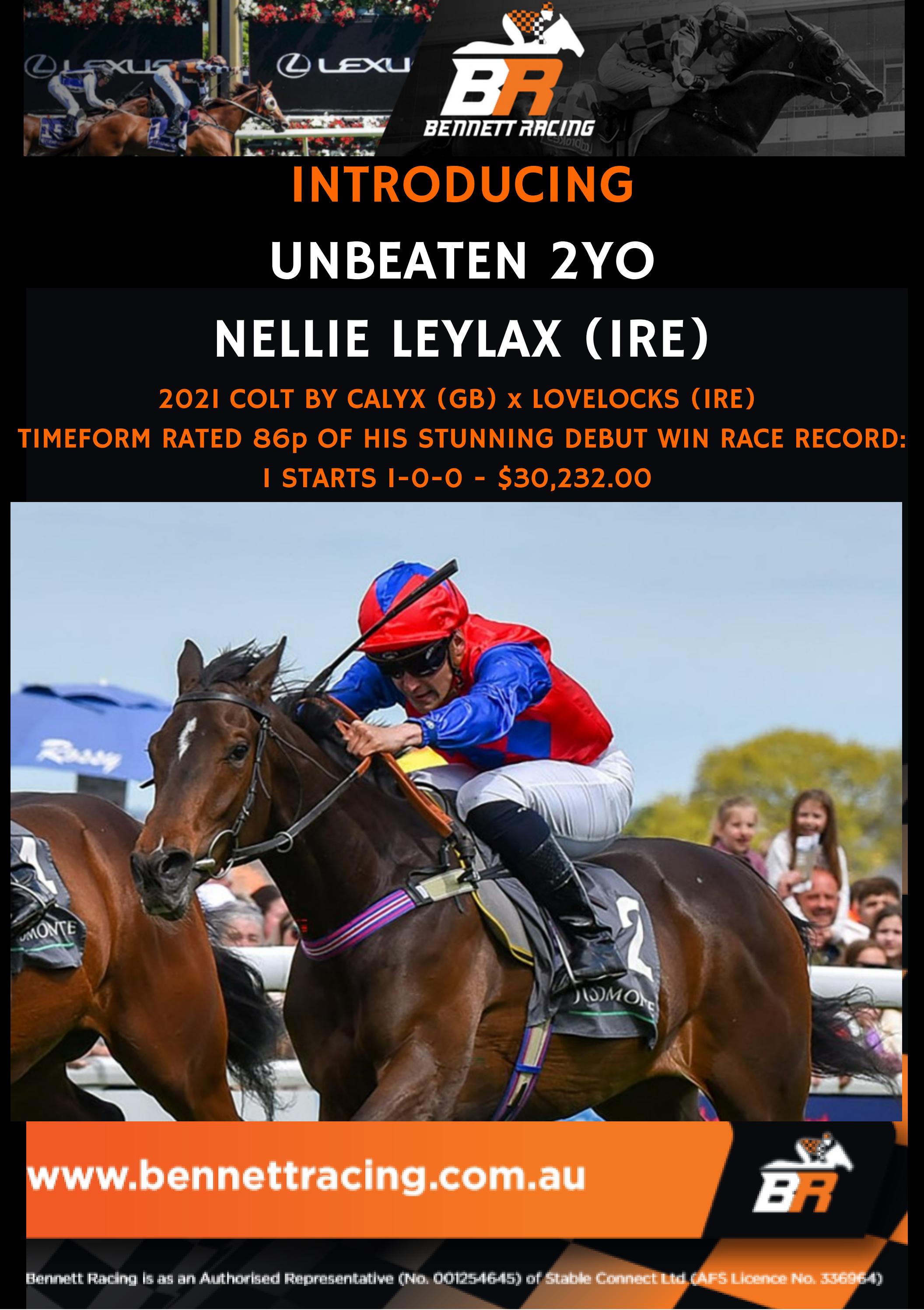 NELLIE LEYLAX INTRODUCTION by bennettracing - Issuu