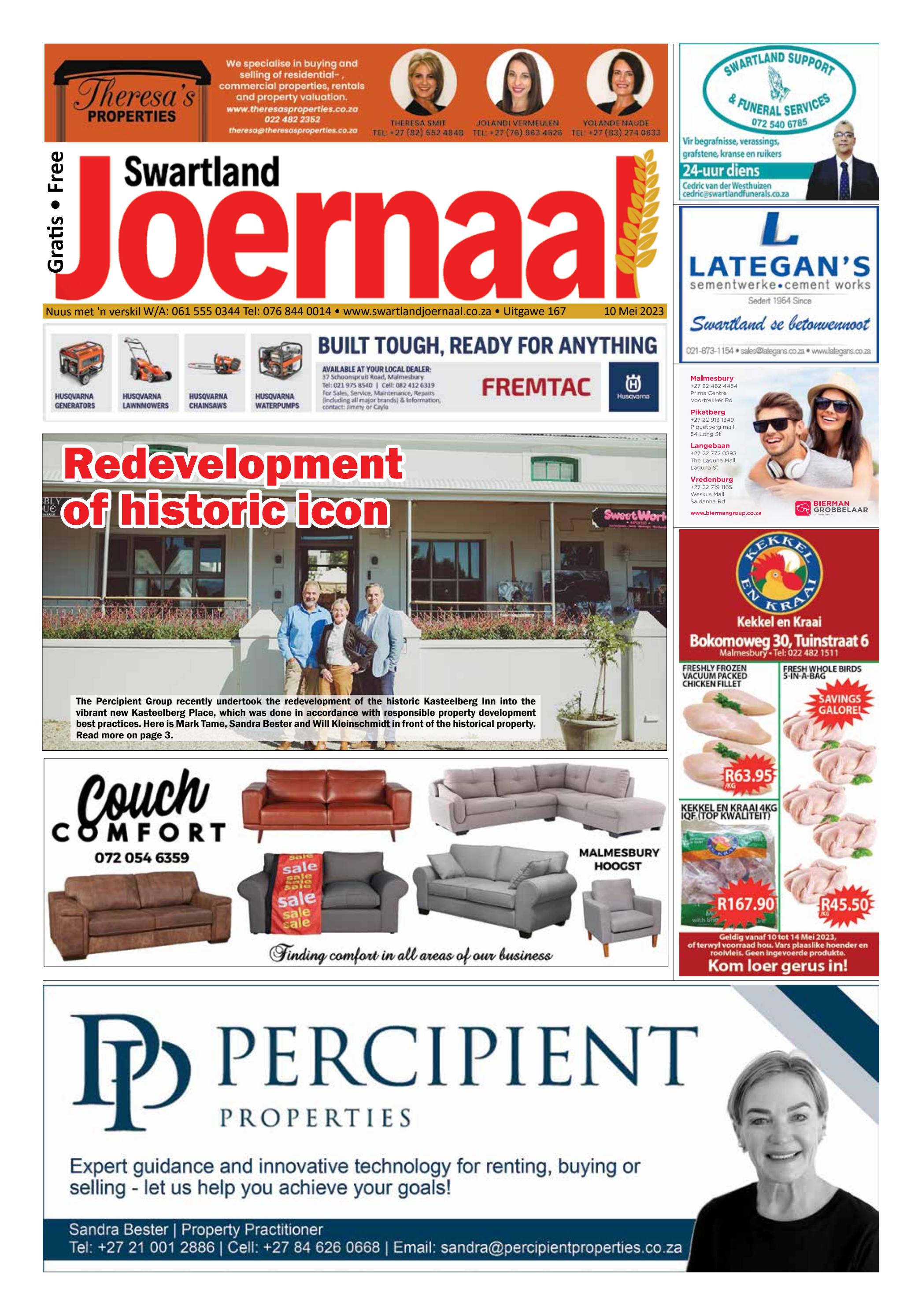 Swartland Joernaal Uitgawe 10 Mei 2023 by Swartland Joernaal - Issuu