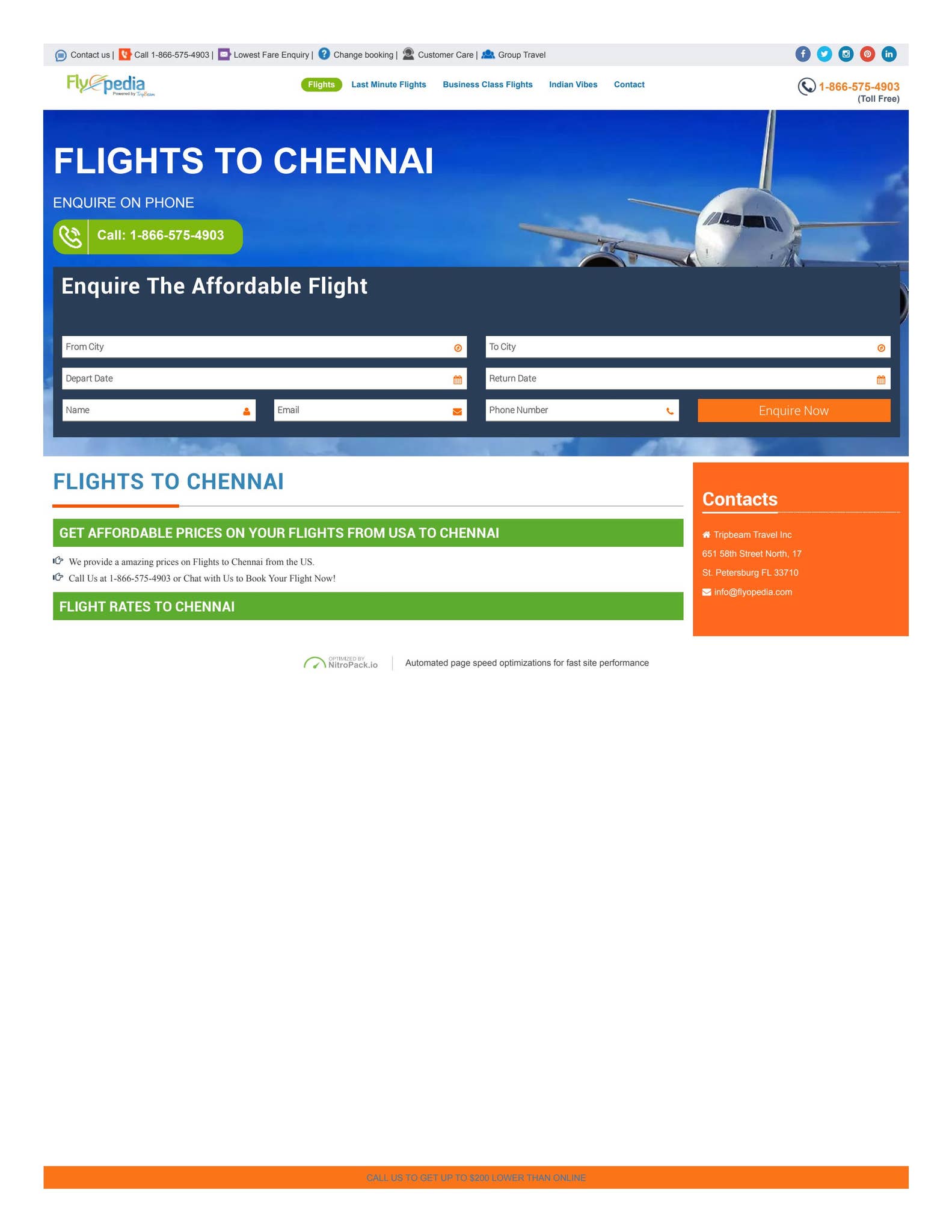 Book Your USA to Chennai Flight with Flyopedia by Flyopedia - Issuu