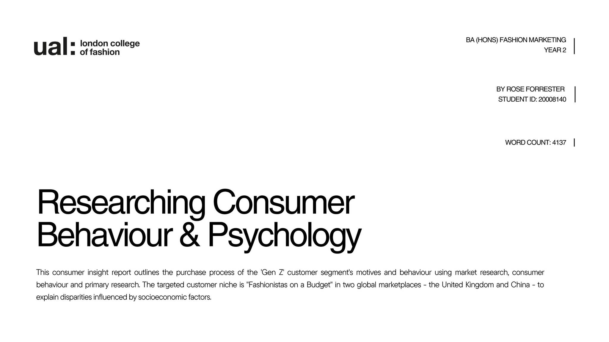 Researching Consumer Behaviour & Psychology by Rose Forrester - Issuu