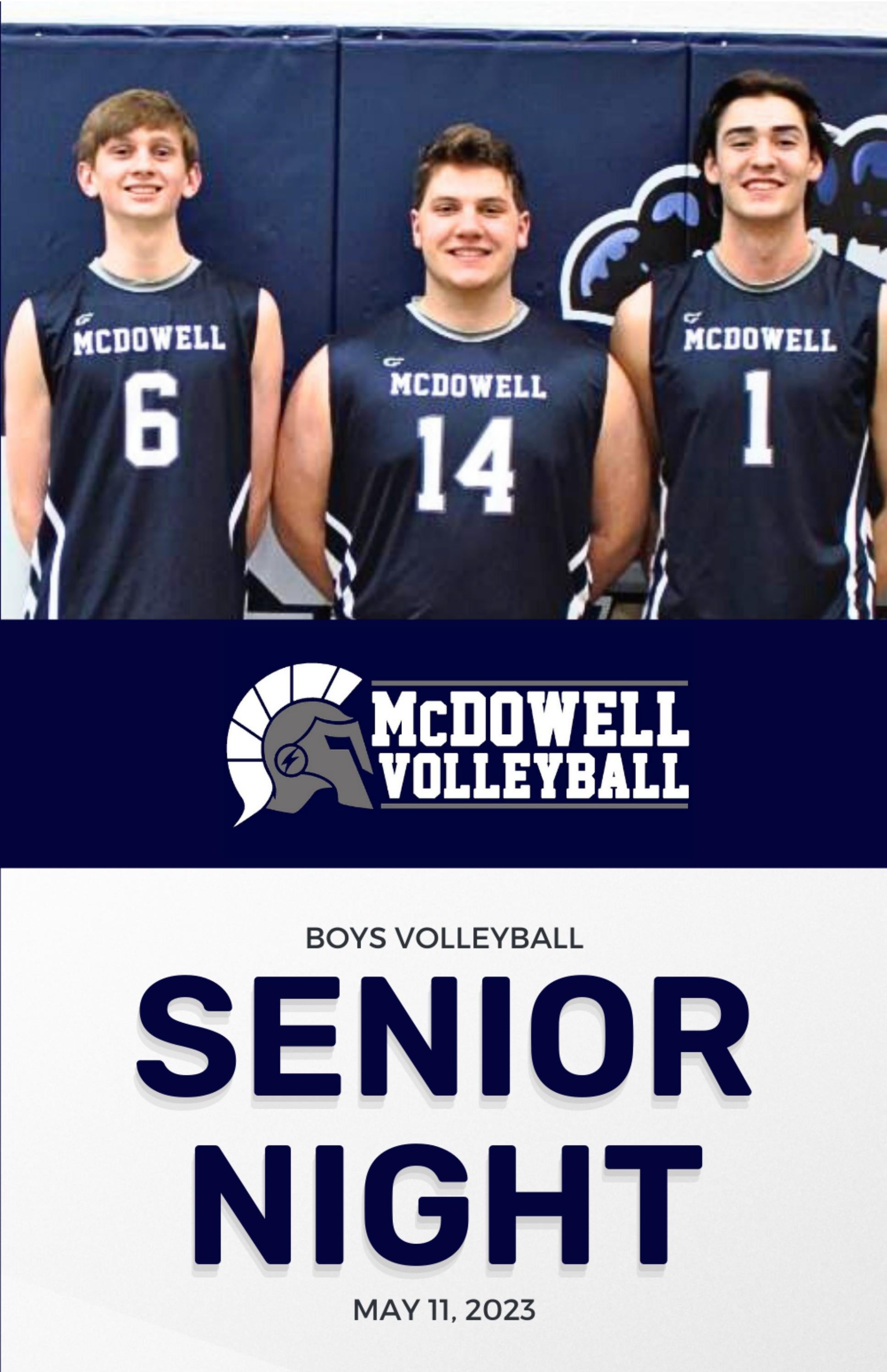 McDowell Boys Volleyball 2023 Senior Booklet by Kristyn Jones - Issuu