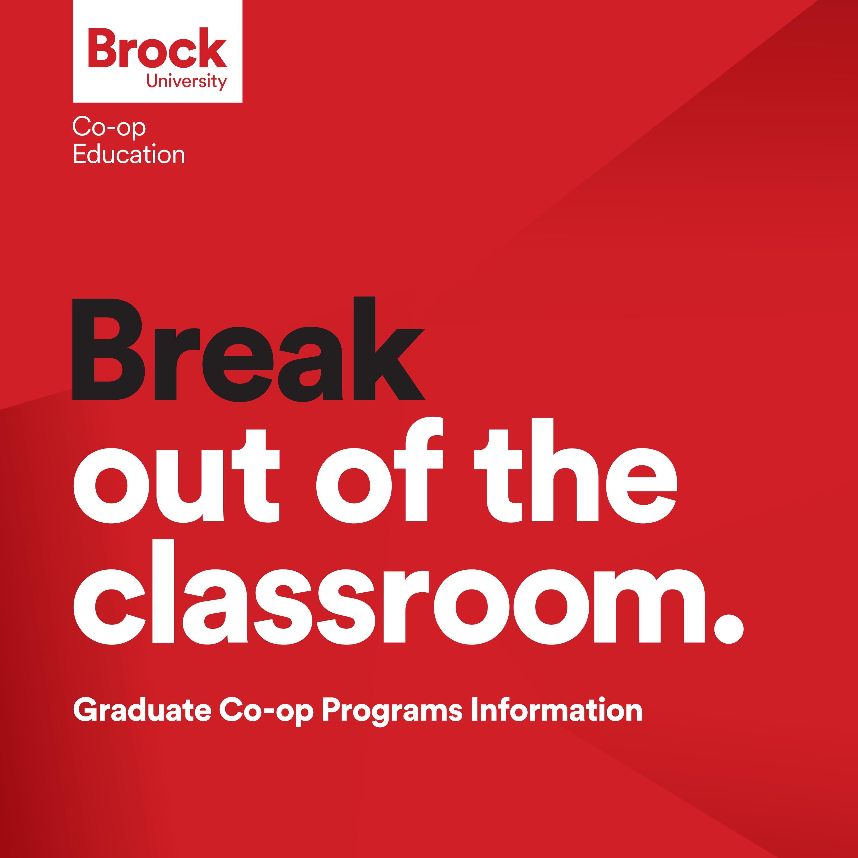 Brock University - Graduate Co-op Program Information 2022-2023 by ...