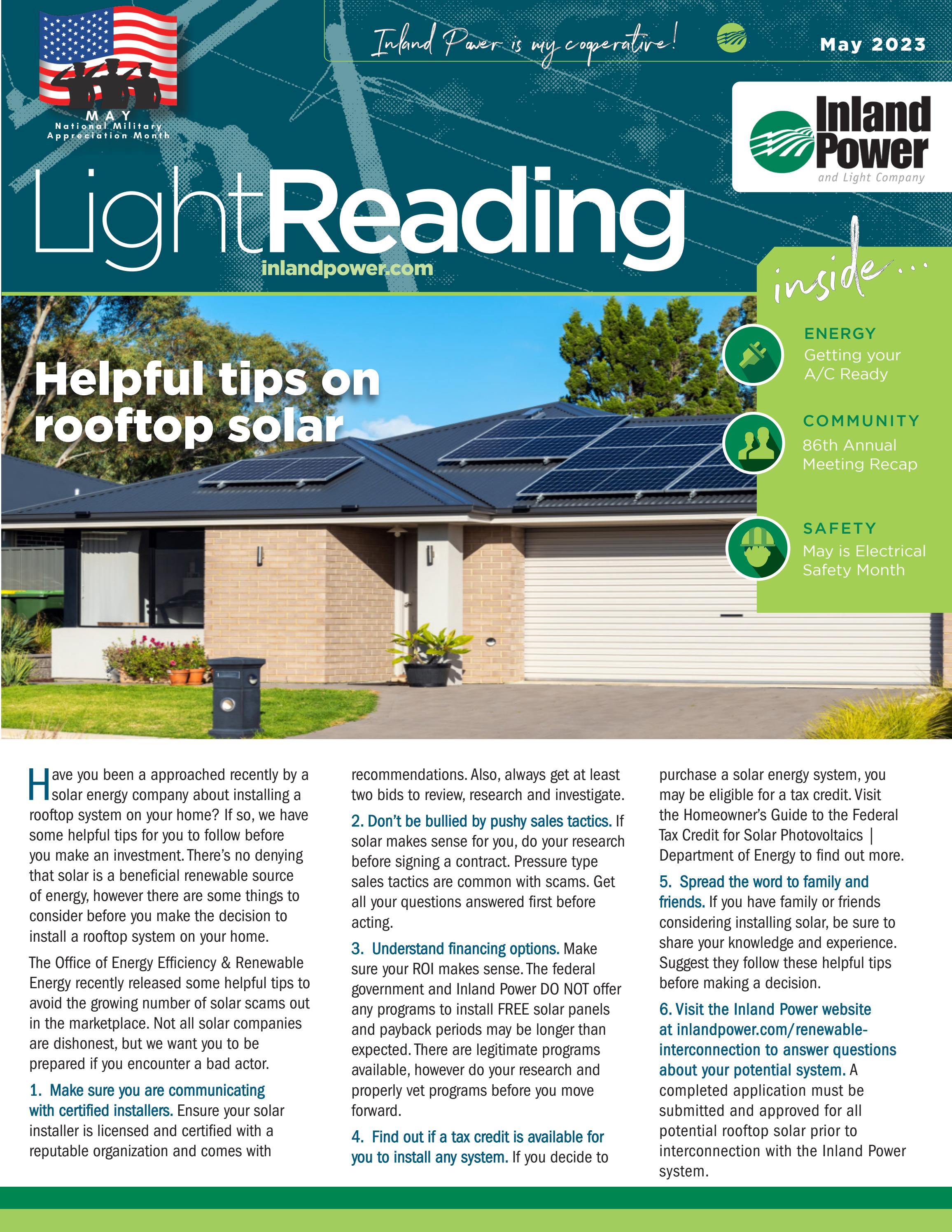 May Light Reading by Inland Power & Light - Issuu
