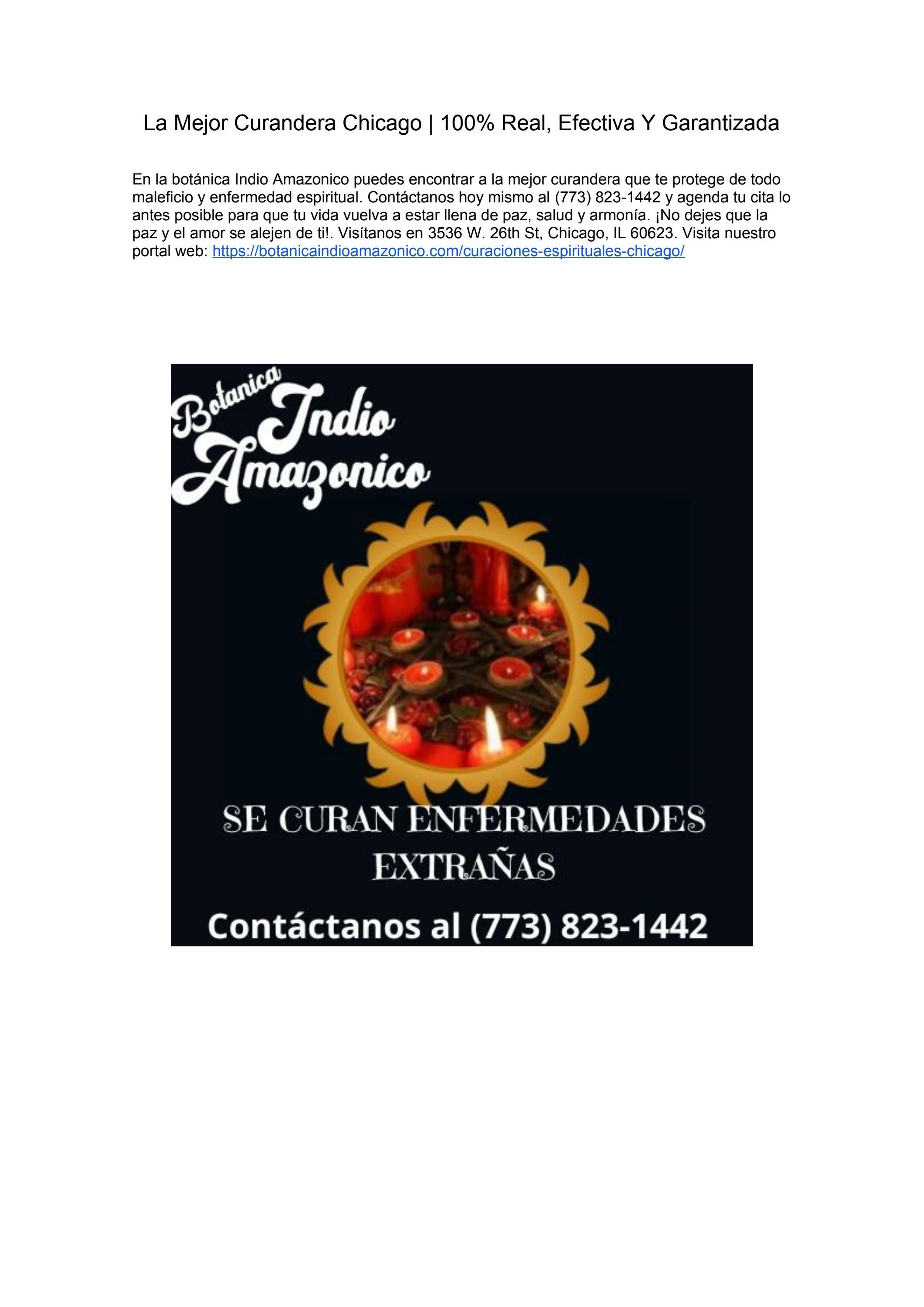La Mejor Curandera Chicago | 100% Real, Efectiva Y Garantizada by ...