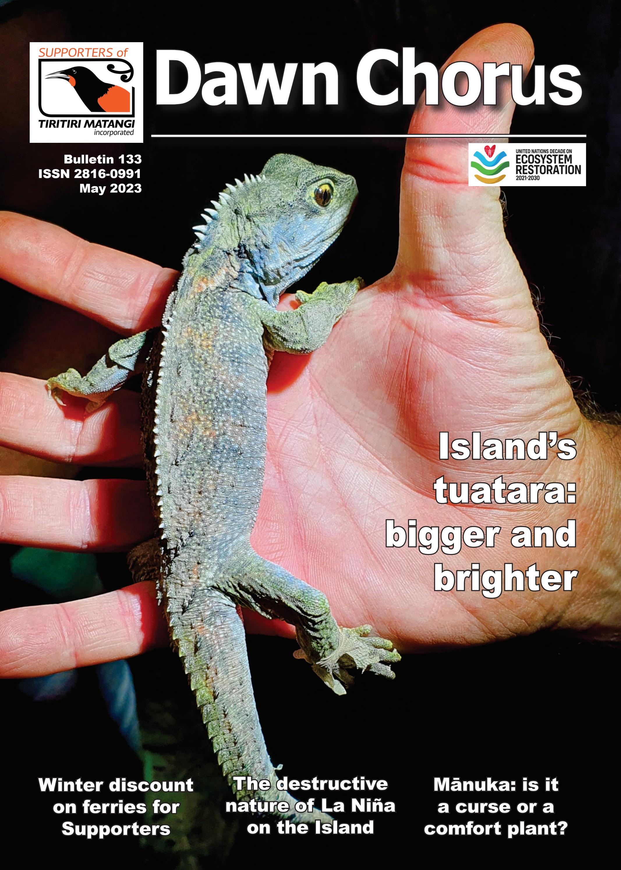 Dawn Chorus Issue 133 (May 2023) by Supporters of Tiritiri Matangi - Issuu